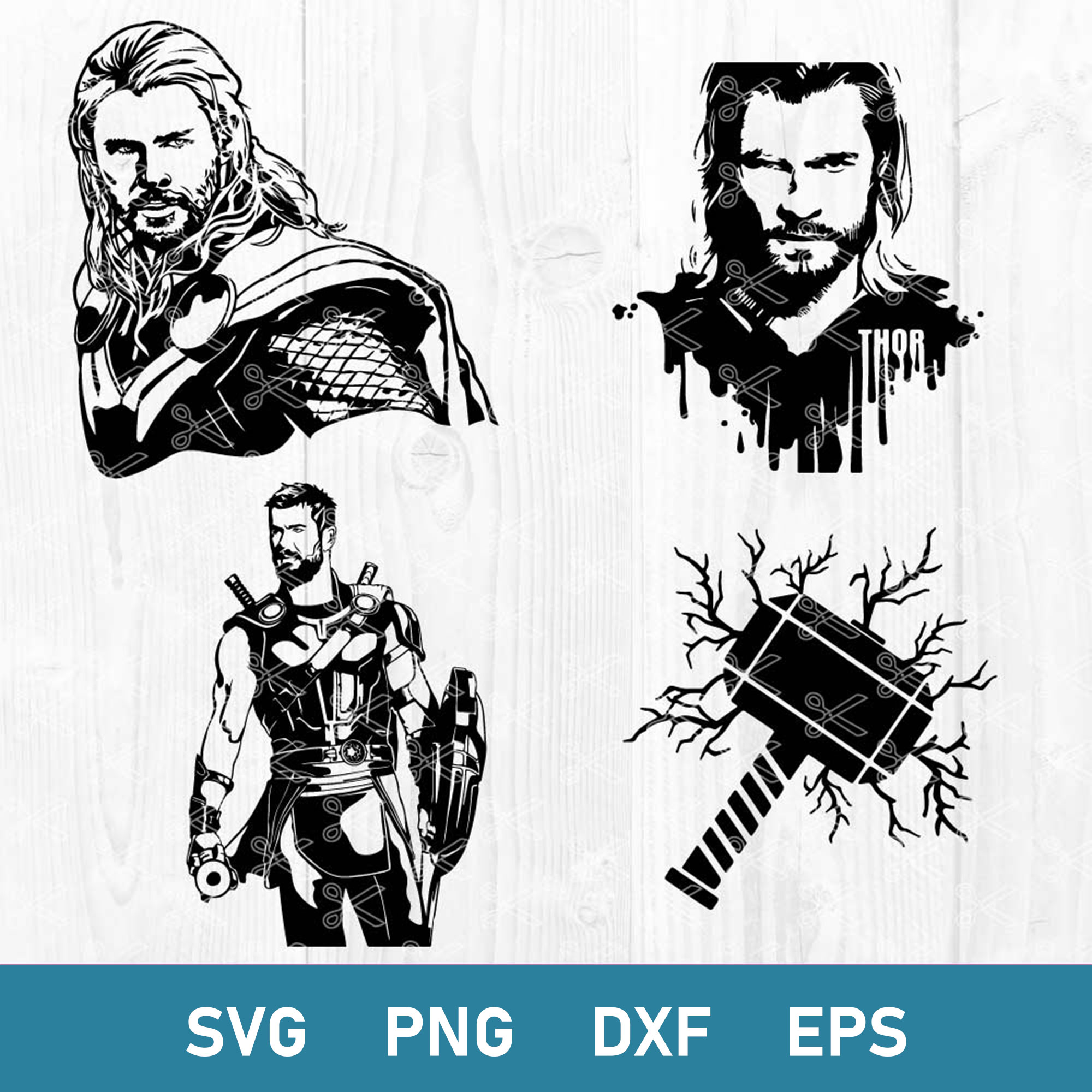 Thor Bundle Svg, Thor Svg, Superhero Svg, Chris Hemworth Svg | Inspire ...