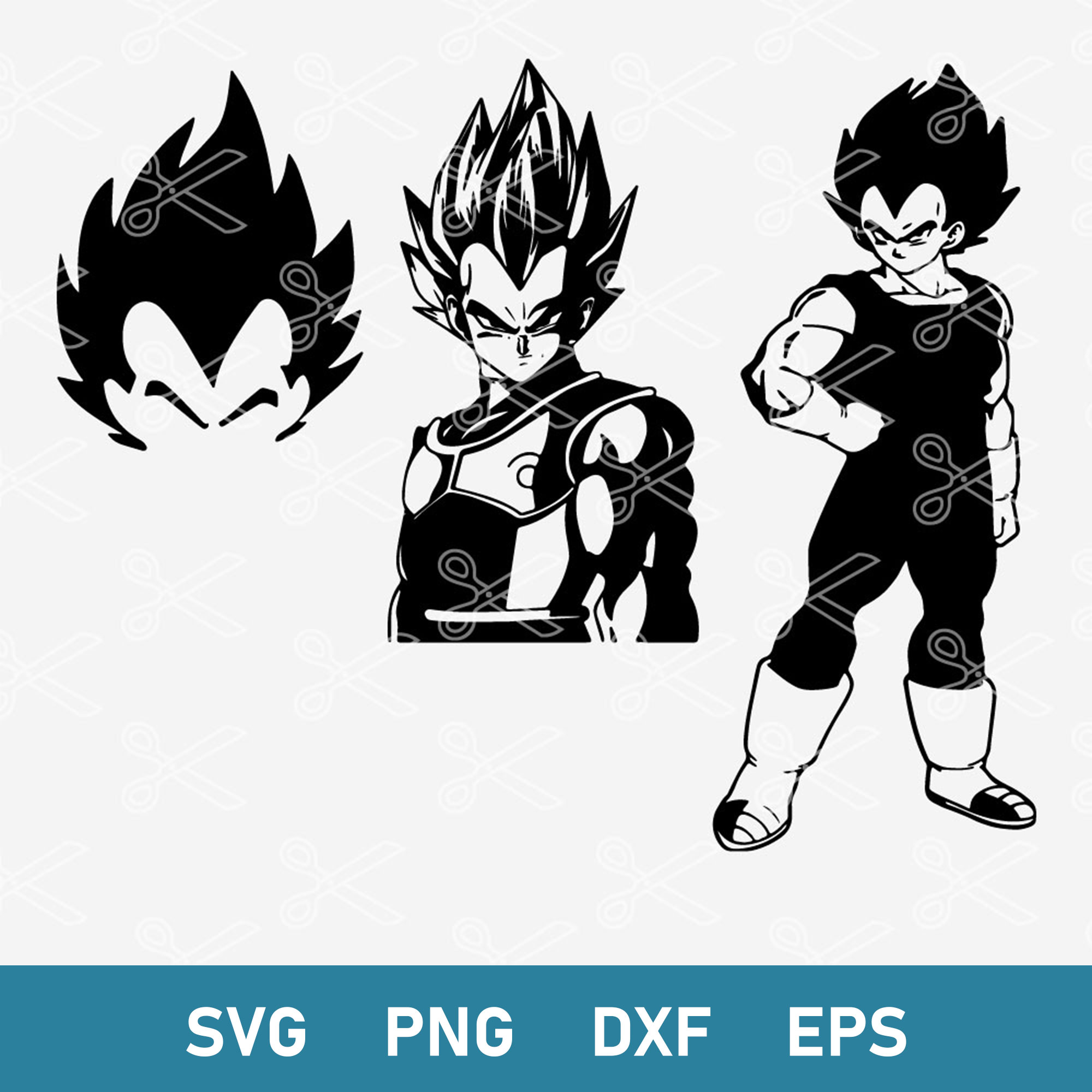 Vegeta Svg, Dragon Ball Svg, Anime Svg, Png Dxf Eps File | Inspire Uplift