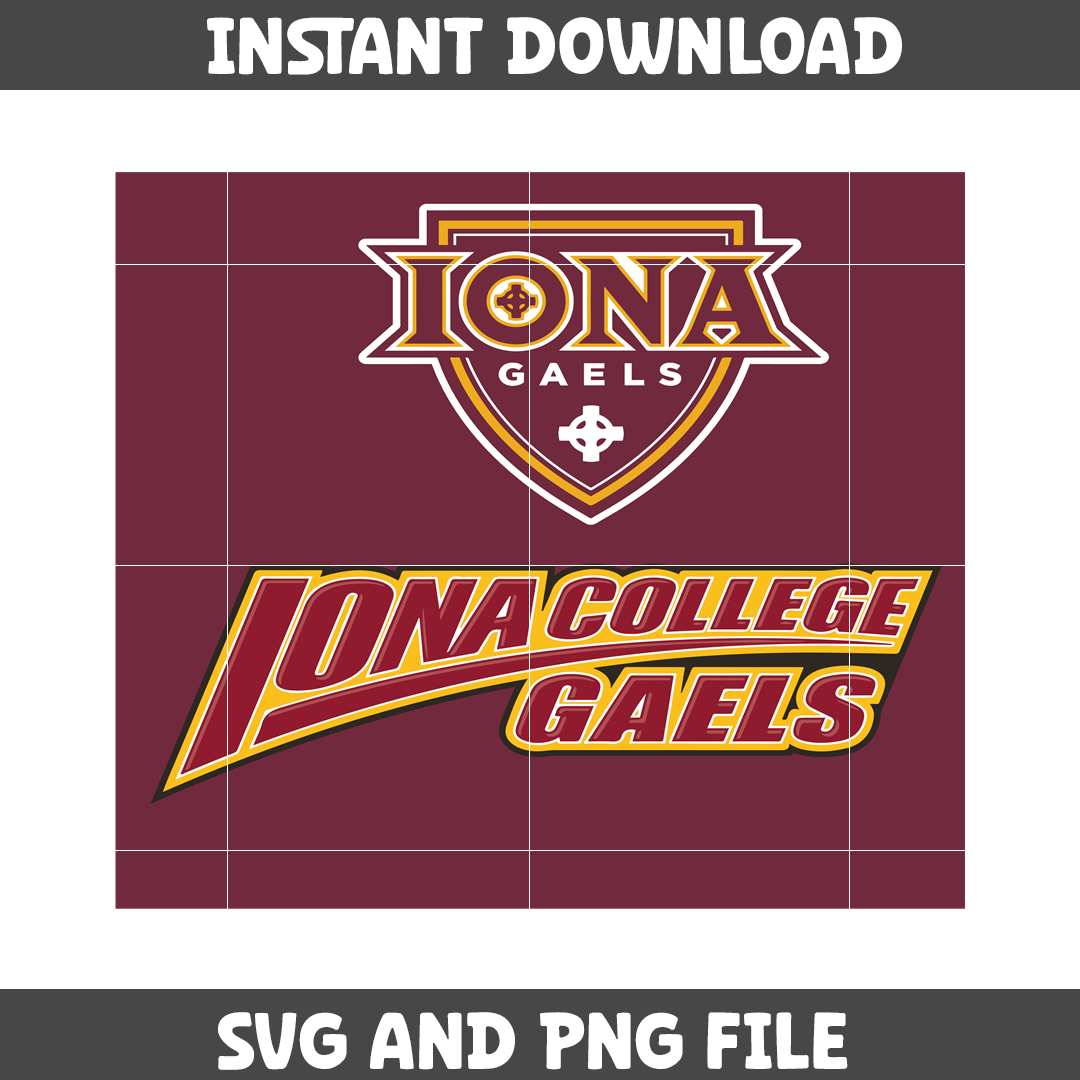Iona gaels Svg, Iona gaels logo svg, IIona gaels University | Inspire ...