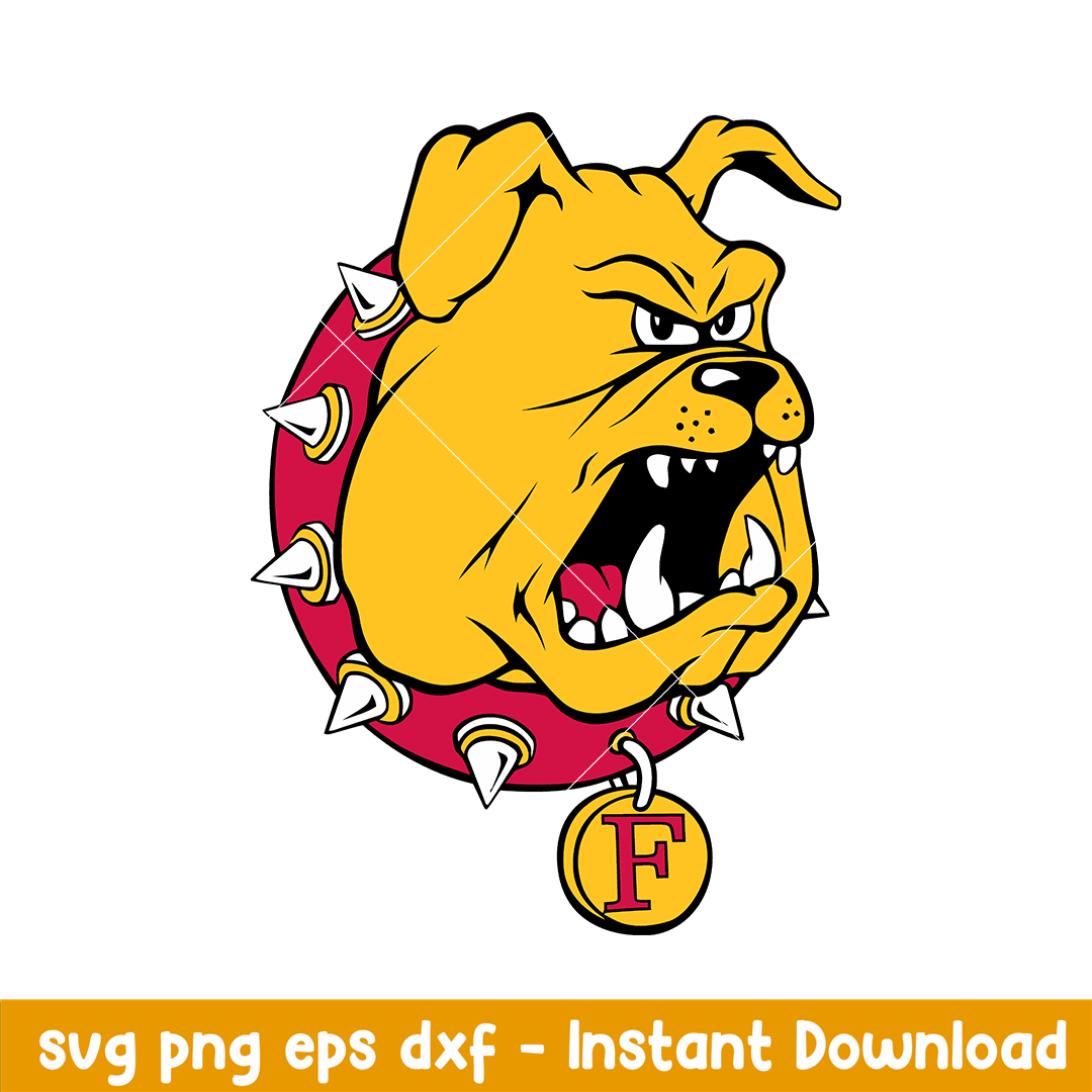 Ferris State Bulldogs Logo Svg, Ferris State Bulldogs Svg, | Inspire Uplift