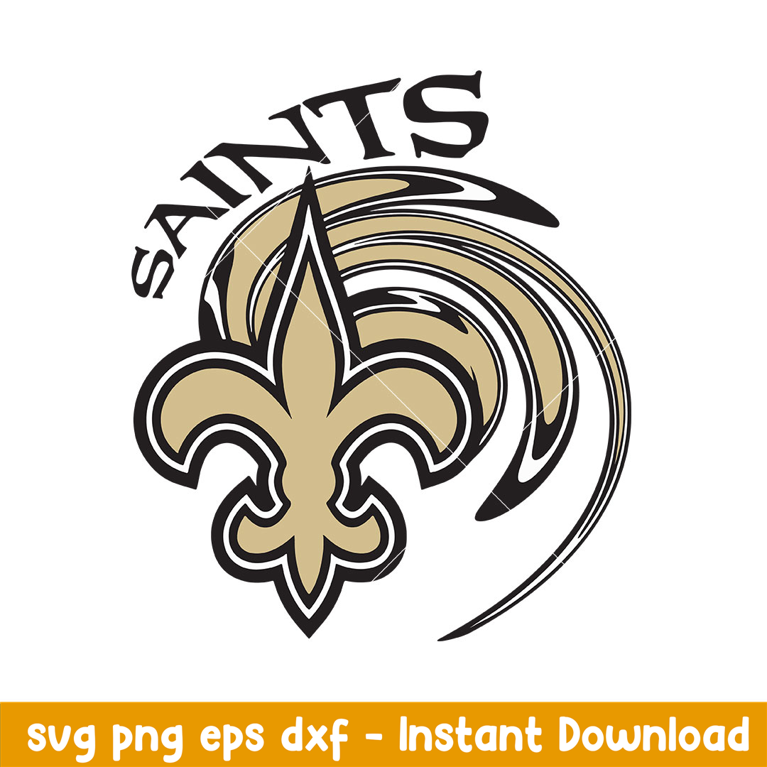 Logo New Orleans Saints Svg, Logo Svg, NFL Svg, Png Dxf Eps - Inspire ...