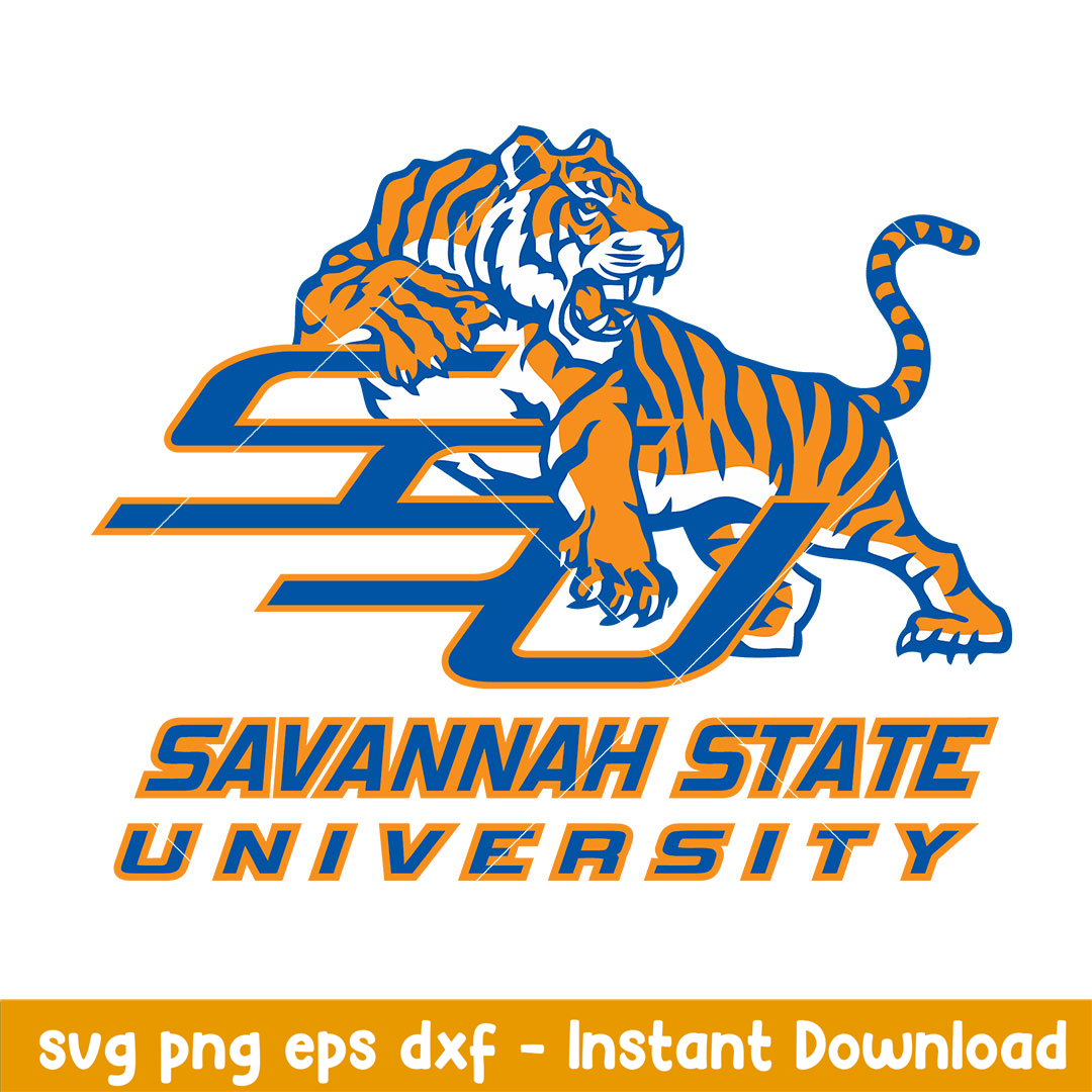Savannah State Tigers Logo Svg, Savannah State Tigers Svg, N | Inspire ...