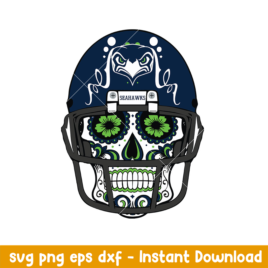 Skull Helmet Seattle Seahawks Svg, Seattle Seahawks Svg, NFL - Inspire ...