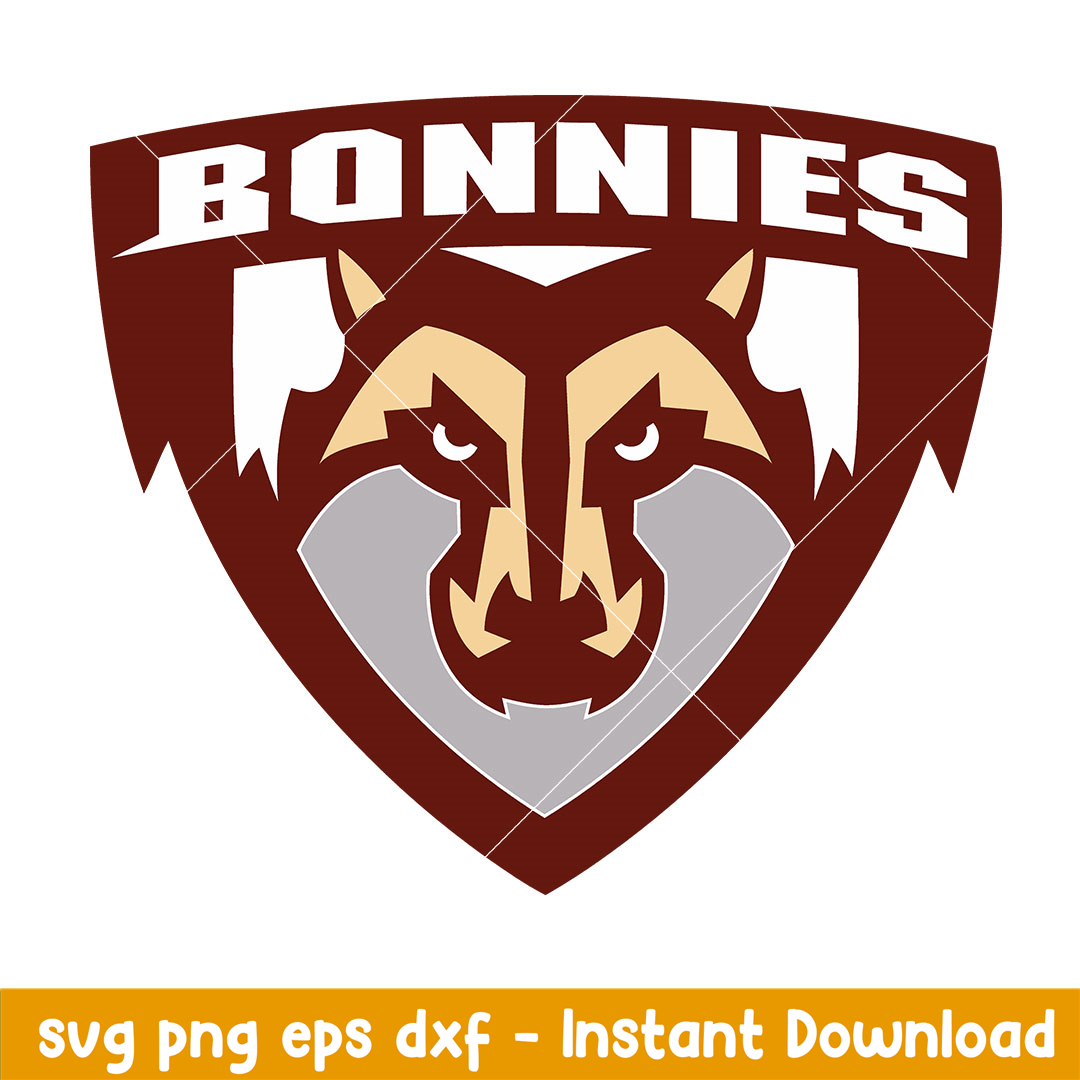 St Bonaventure Bonnies Logo Svg, St Bonaventure Bonnies Svg, | Inspire ...