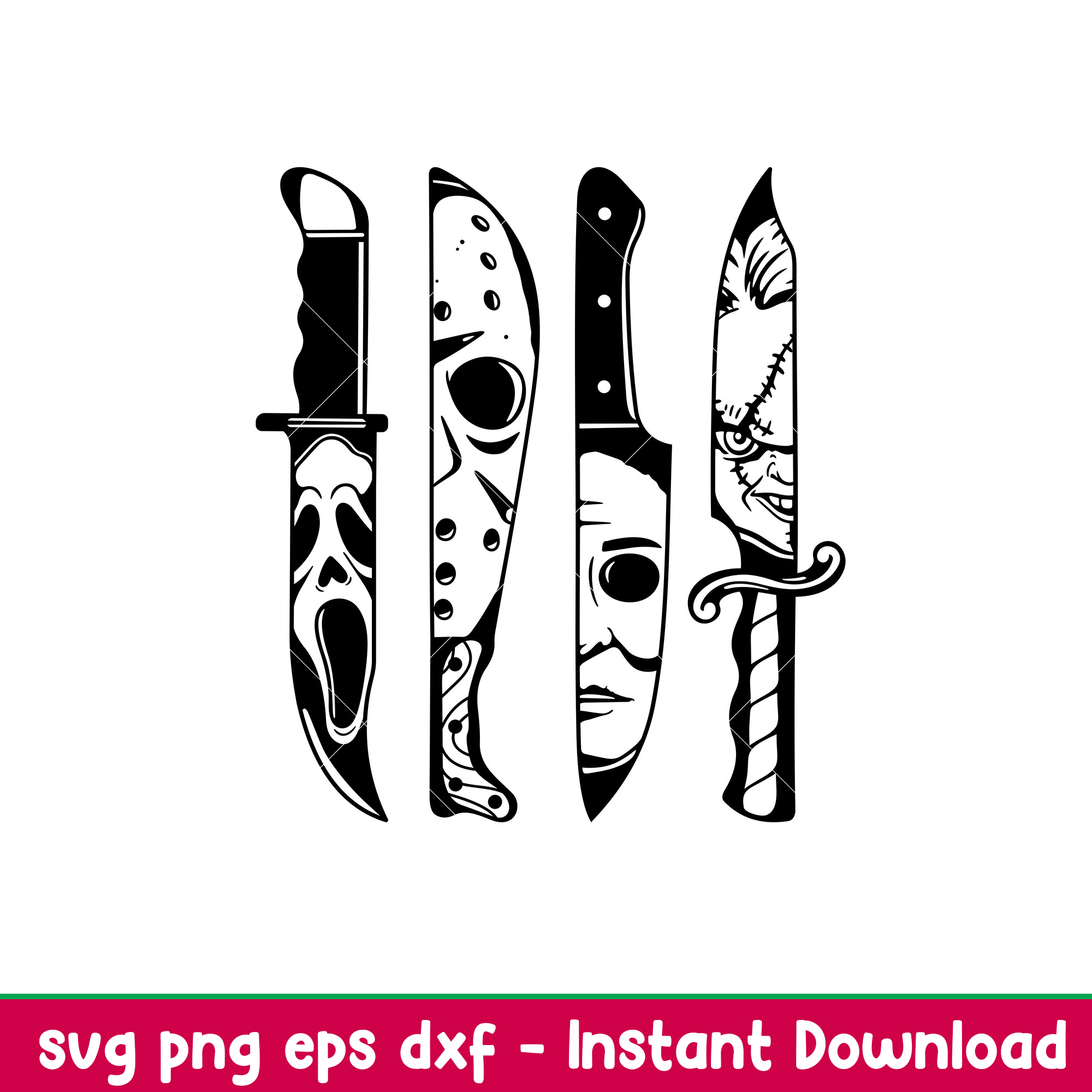 Horror Movie Knives, Horror Movie Knives Svg, Halloween Svg, - Inspire ...