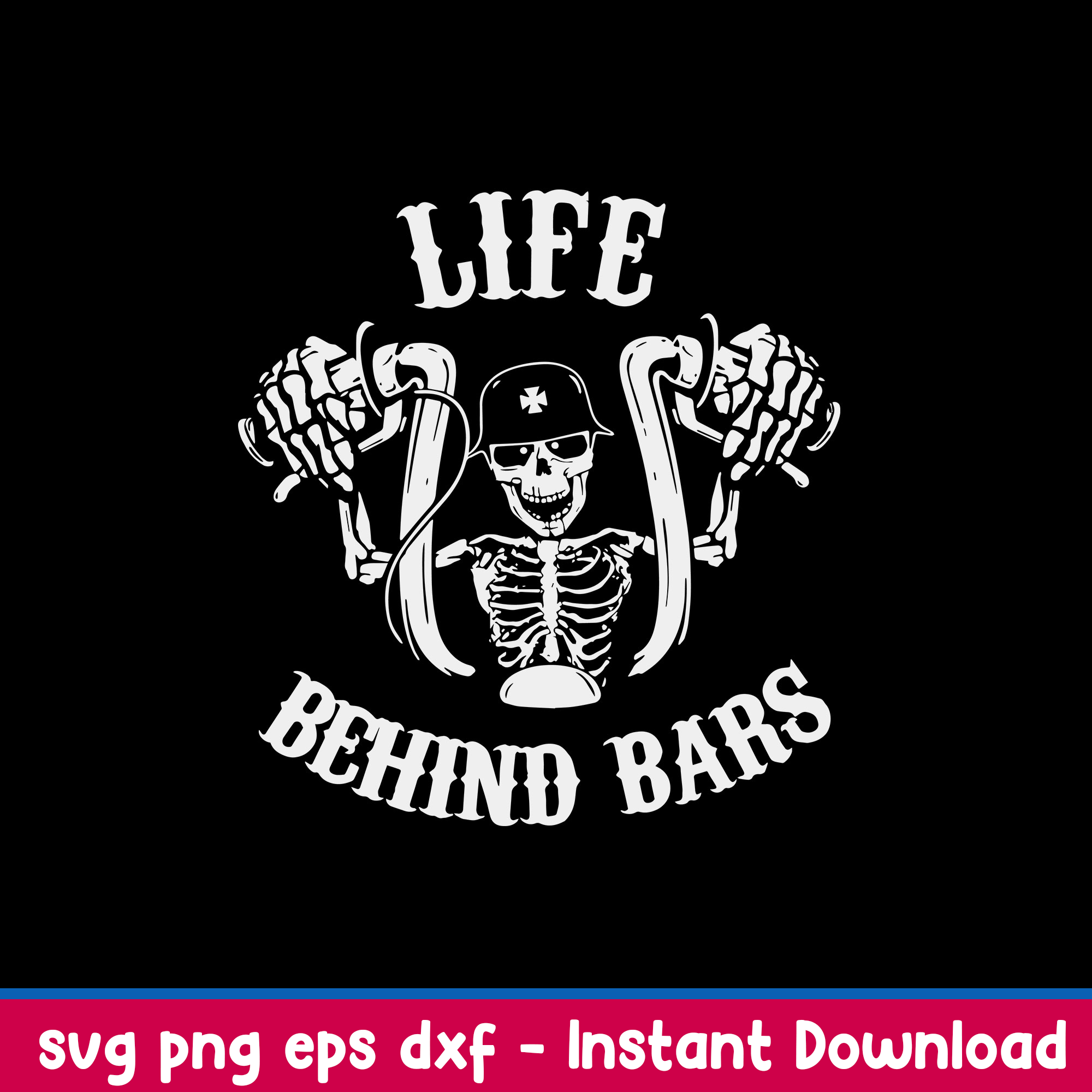 Life Behind Bars Bicycle Svg, Skeleton Bicycle Svg, Funny Sv | Inspire ...