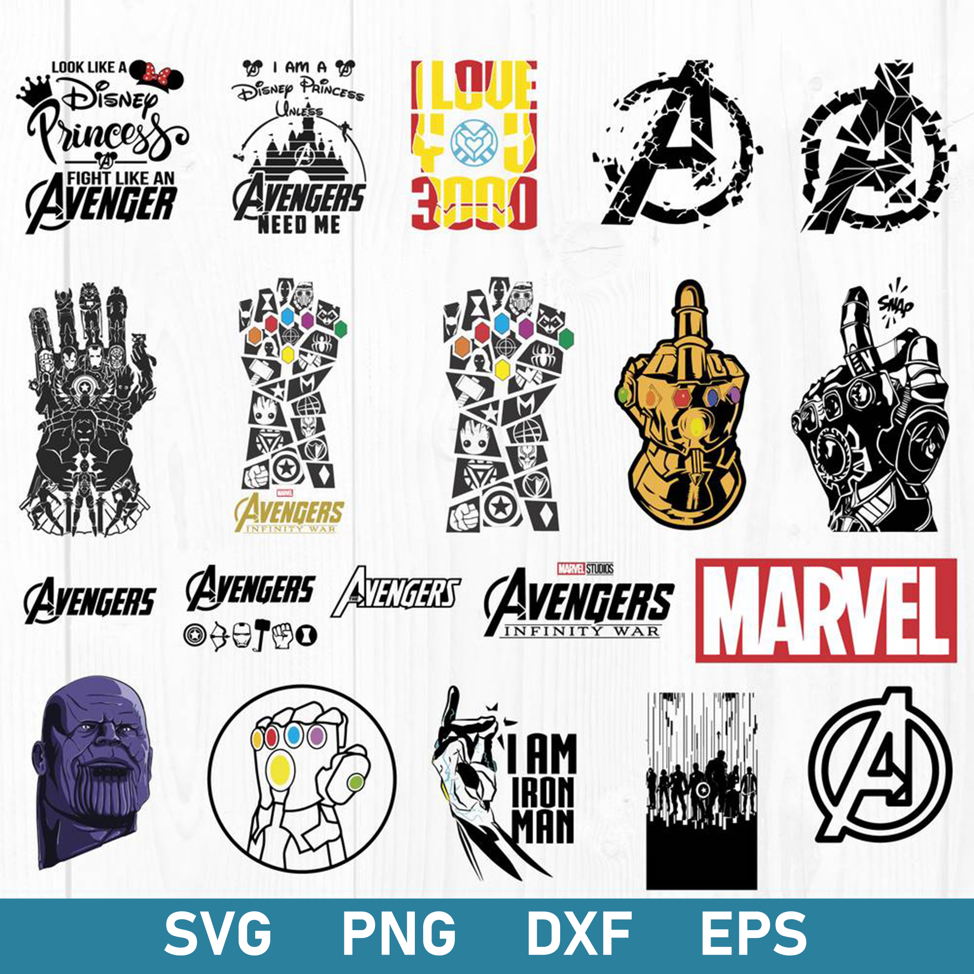 Marvel Bundle Svg, Avengers Svg, Disney Avengers Svg, Png Dx | Inspire ...