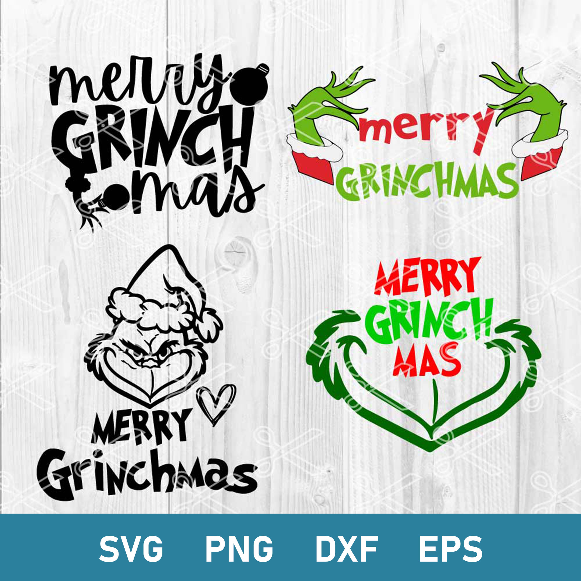 Merry Grichmas Bundle Svg, Grinch Christmas Svg, Grinch Svg, | Inspire ...