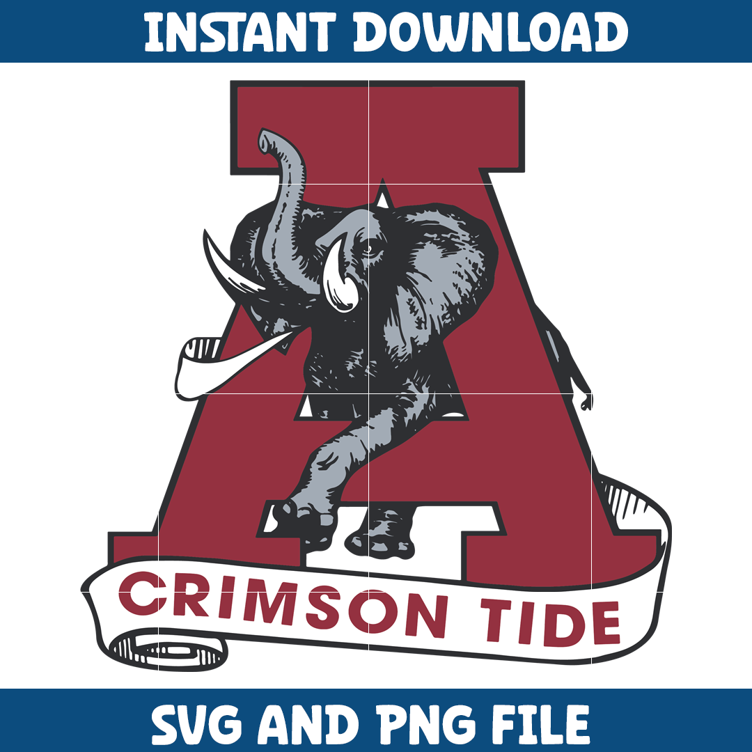 Alabama Crimson Tide Svg, Alabama logo svg, Alabama Crimson - Inspire ...
