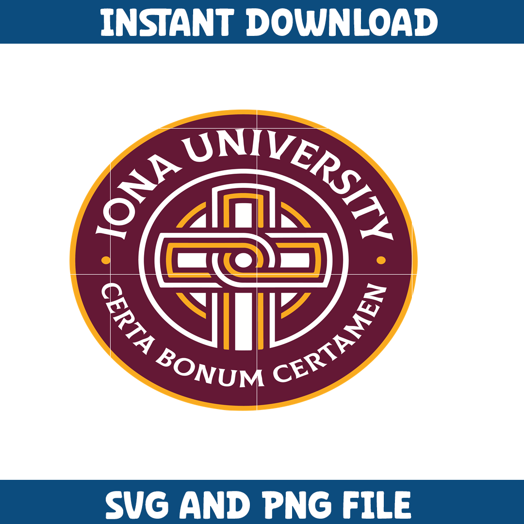 Iona gaels Svg, Iona gaels logo svg, IIona gaels University - Inspire ...