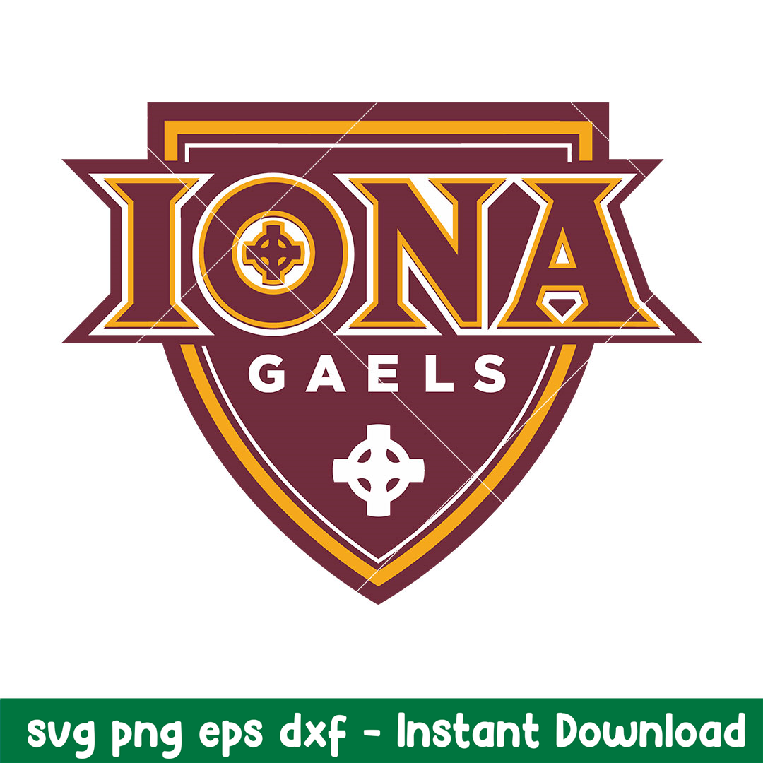 Iona Gaels Logo Svg, Iona Gaels Svg, NCAA Svg, Png Dxf Eps D | Inspire ...