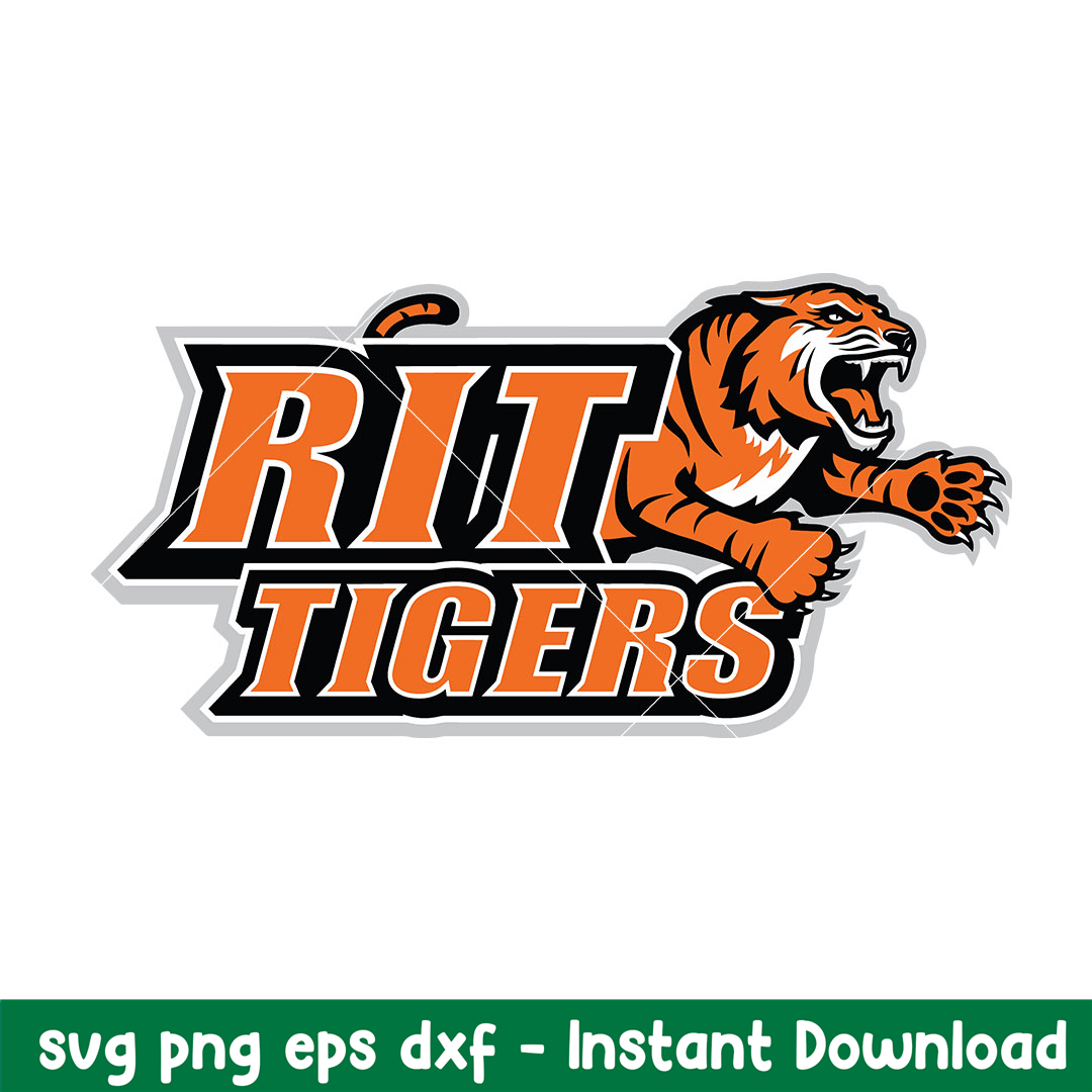 RIT Tigers Logo Svg, RIT Tigers Svg, NCAA Svg, Png Dxf Eps D - Inspire ...