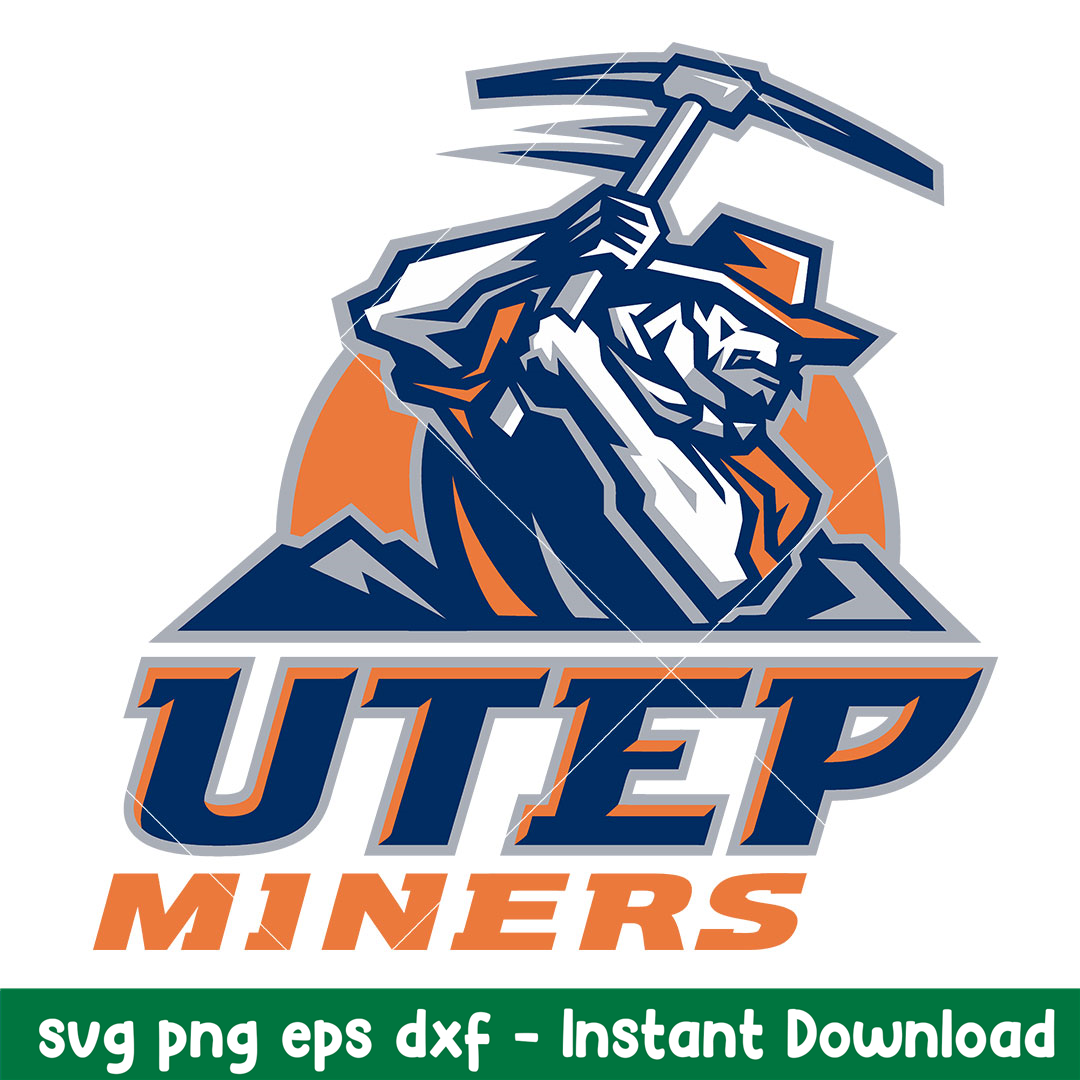 UTEP Miners Logo Svg, UTEP Miners Svg, NCAA Svg, Png Dxf Eps | Inspire ...
