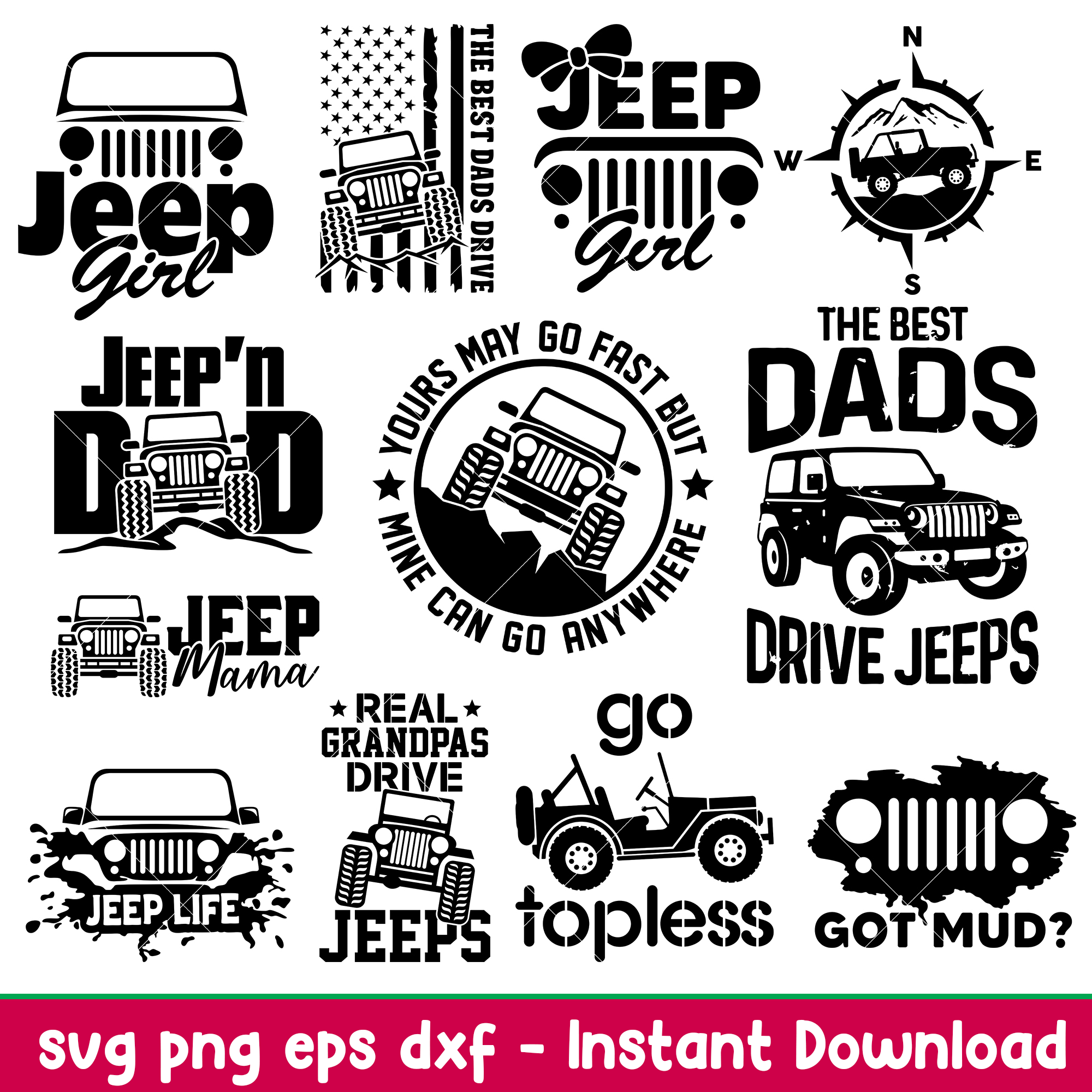 Jeep SVG Bundle, Jeep Svg Bundle, Jeep Svg, Jeep Mama Svg, J | Inspire ...