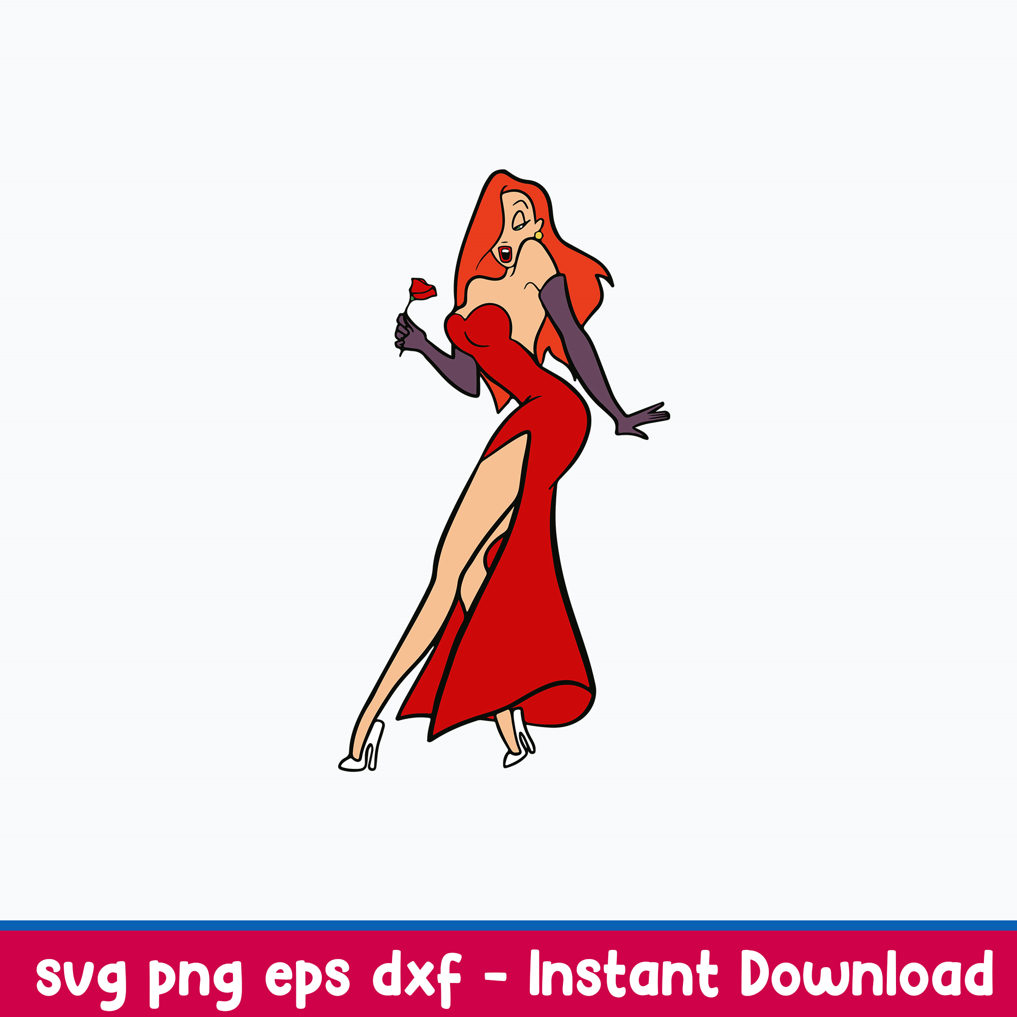 Jessica Rabbit Svg, Jessica Svg, Disney Svg, Png Dxf Eps Fil - Inspire ...