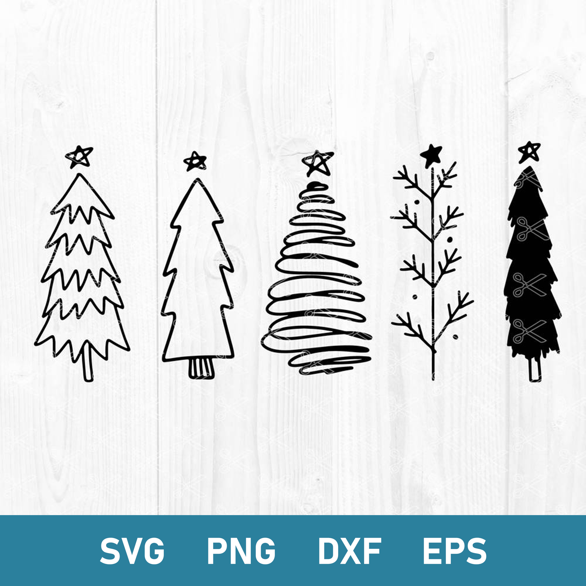 Christmas Tree Bundle Svg, Christmas Tree Svg, Tree Svg, Chr - Inspire ...