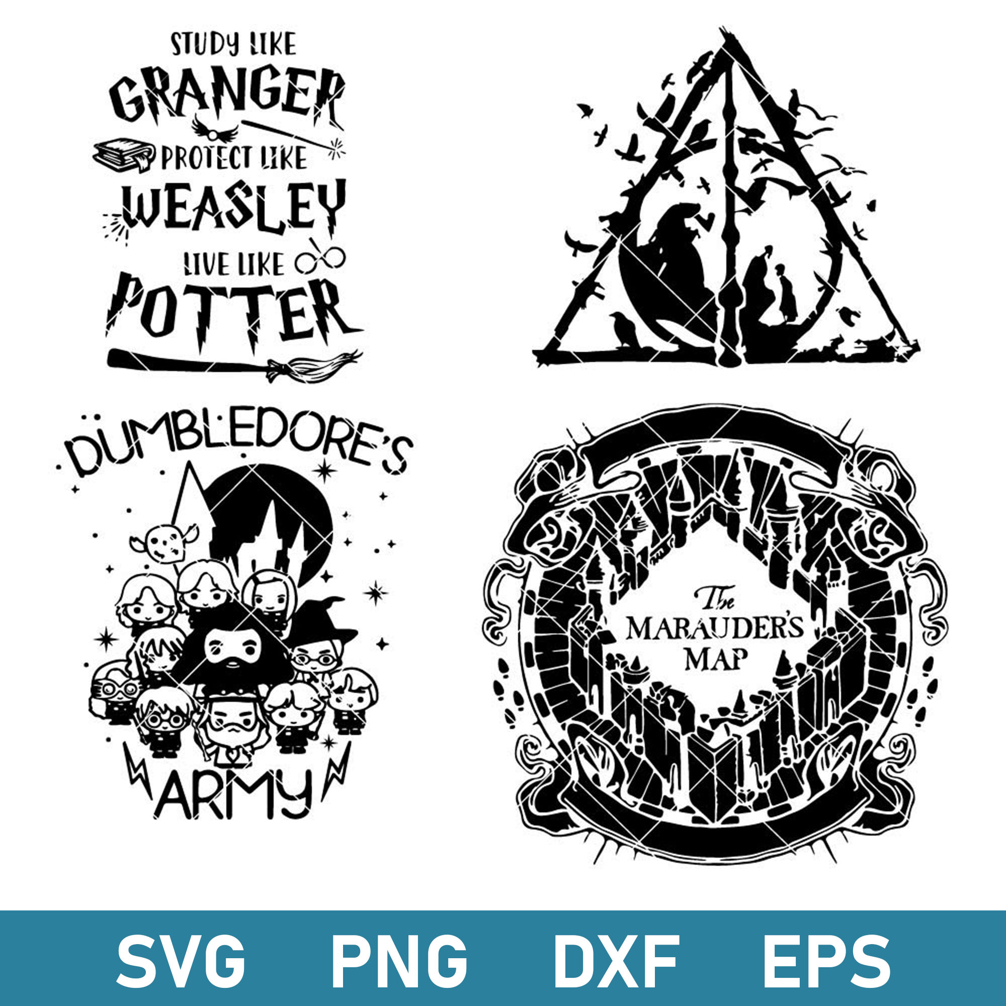 Harry Potter Bundle Svg, Harry Potter Svg, Hogwarts Svg, Mag | Inspire ...