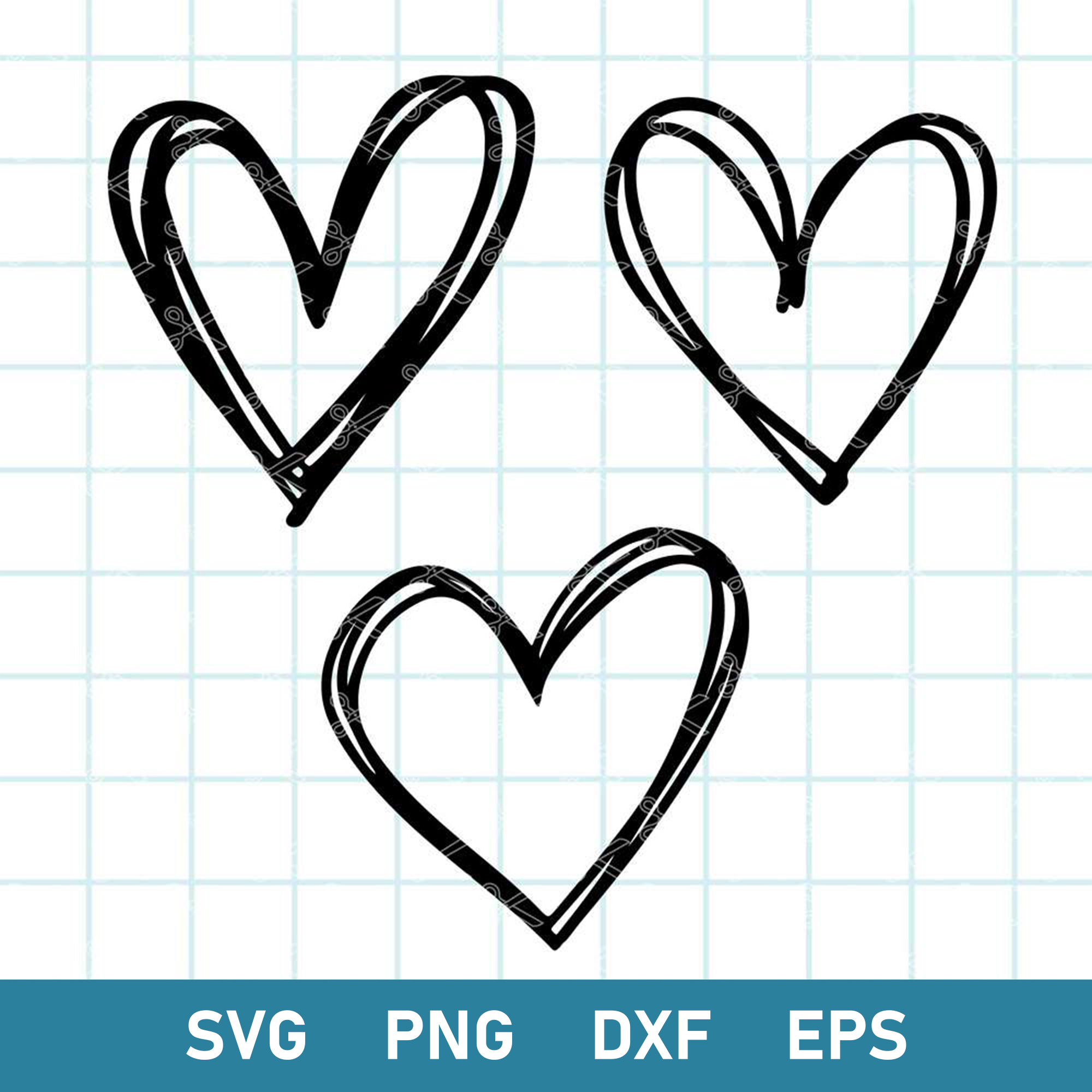 Heart Bundle Svg, Heart Love Svg, Heart Svg, Simple Heart Sv - Inspire ...