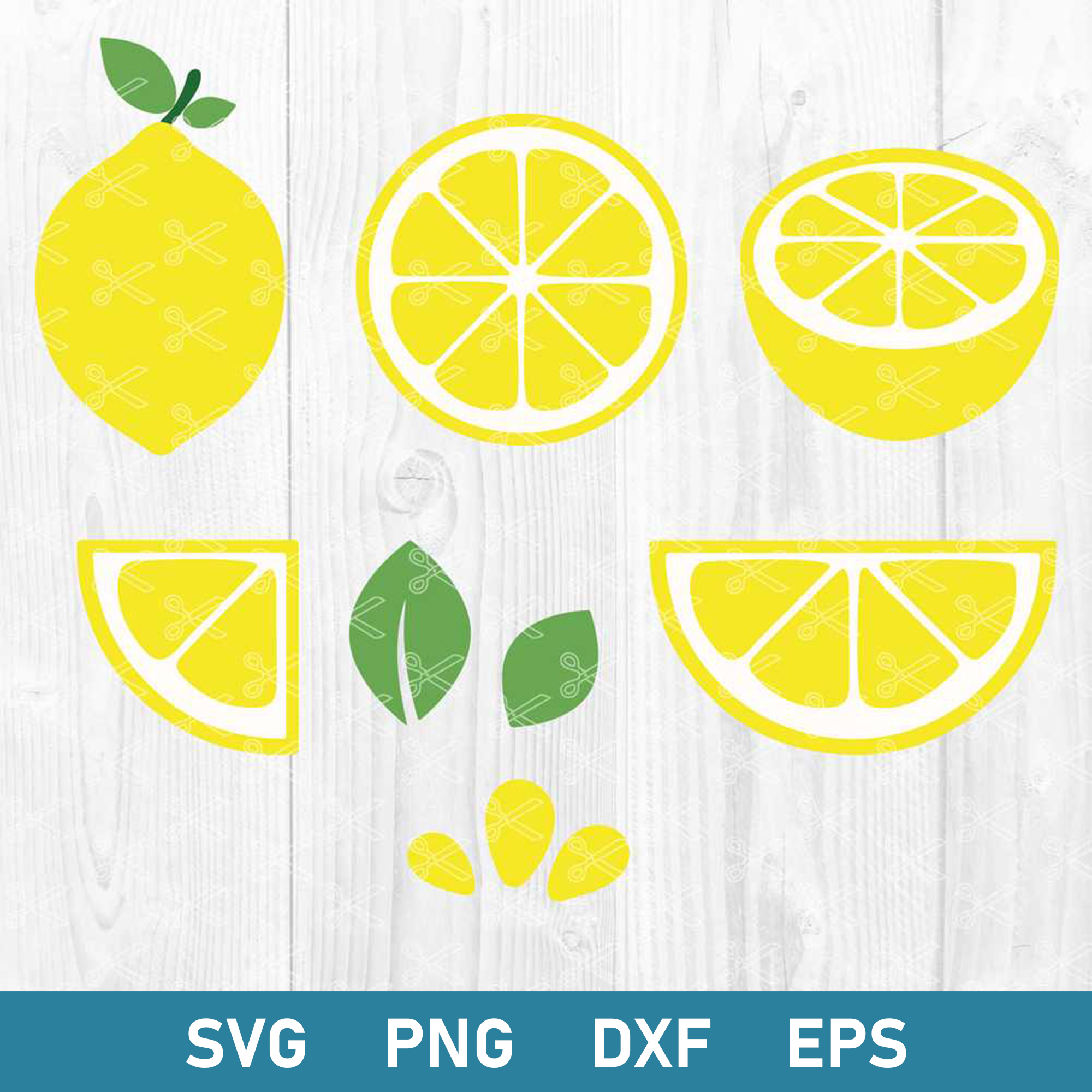 Lemon Slice Bundle Svg, Lemon Slice Svg, Lemon Svg, Png Dxf | Inspire ...