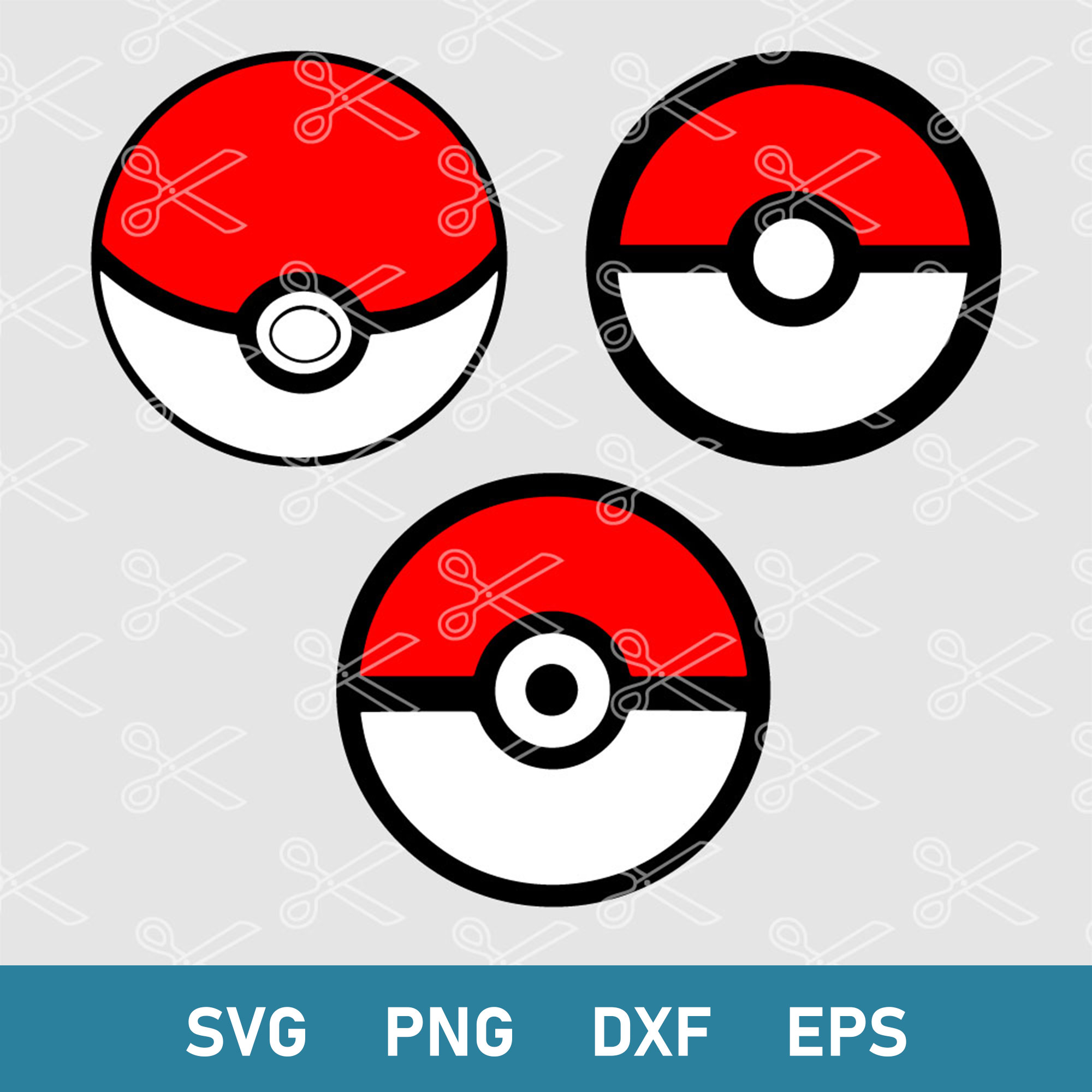 Pokemon Ball Bundle Svg, Pokeball Svg, Pokemon Svg, Png Dxf | Inspire ...