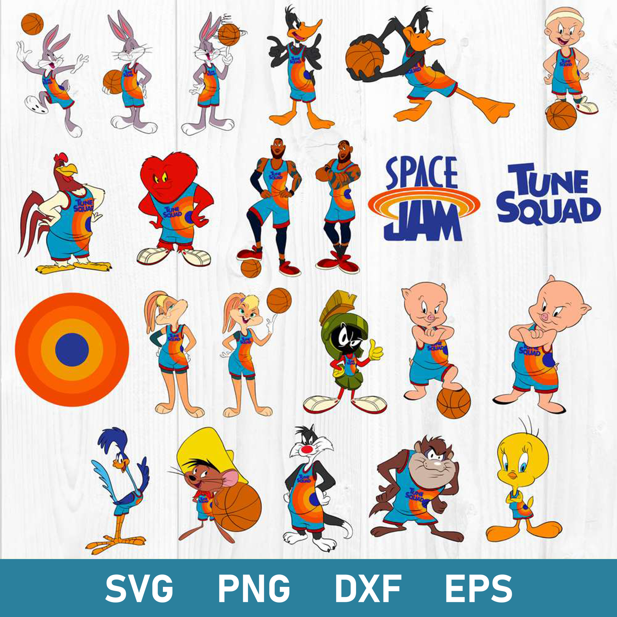 Space Jam bundle Svg, Space Jam svg, Tune Squad Svg, Space J | Inspire ...