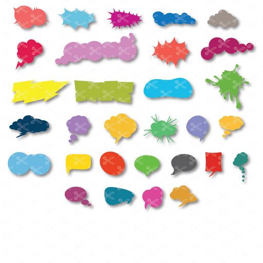 speech bubbles clipart - Inspire Uplift