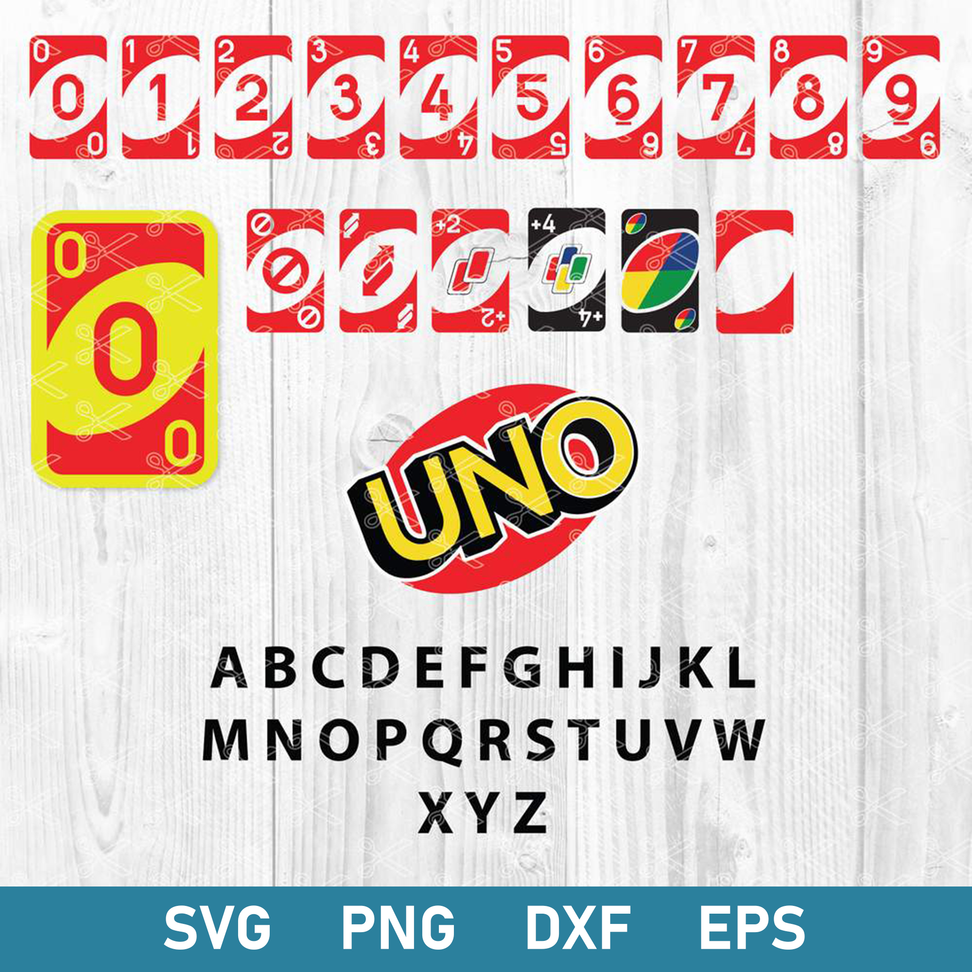Uno Bundle Svg, Uno Logo Svg, Uno Card Svg, Uno Font Svg, Pn | Inspire ...