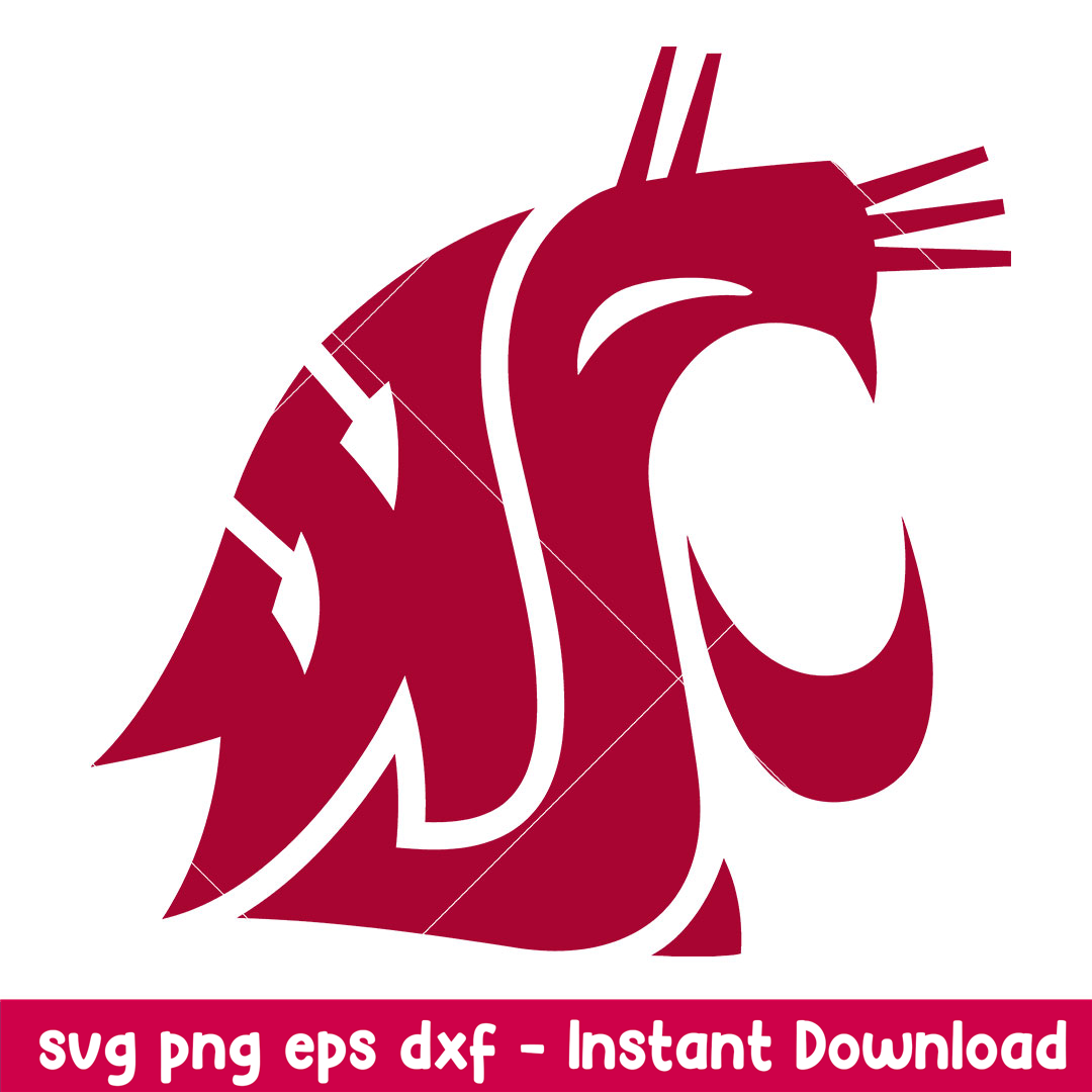 Washington State Cougars Logo Svg, Washington State Cougars | Inspire ...