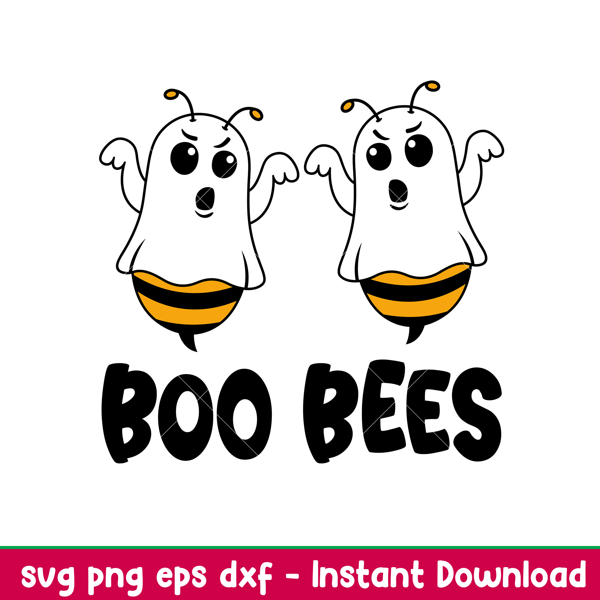Boo Bees, Boo Bees Svg, Ghost Bee Svg, Boo Svg, Halloween Sv | Inspire ...