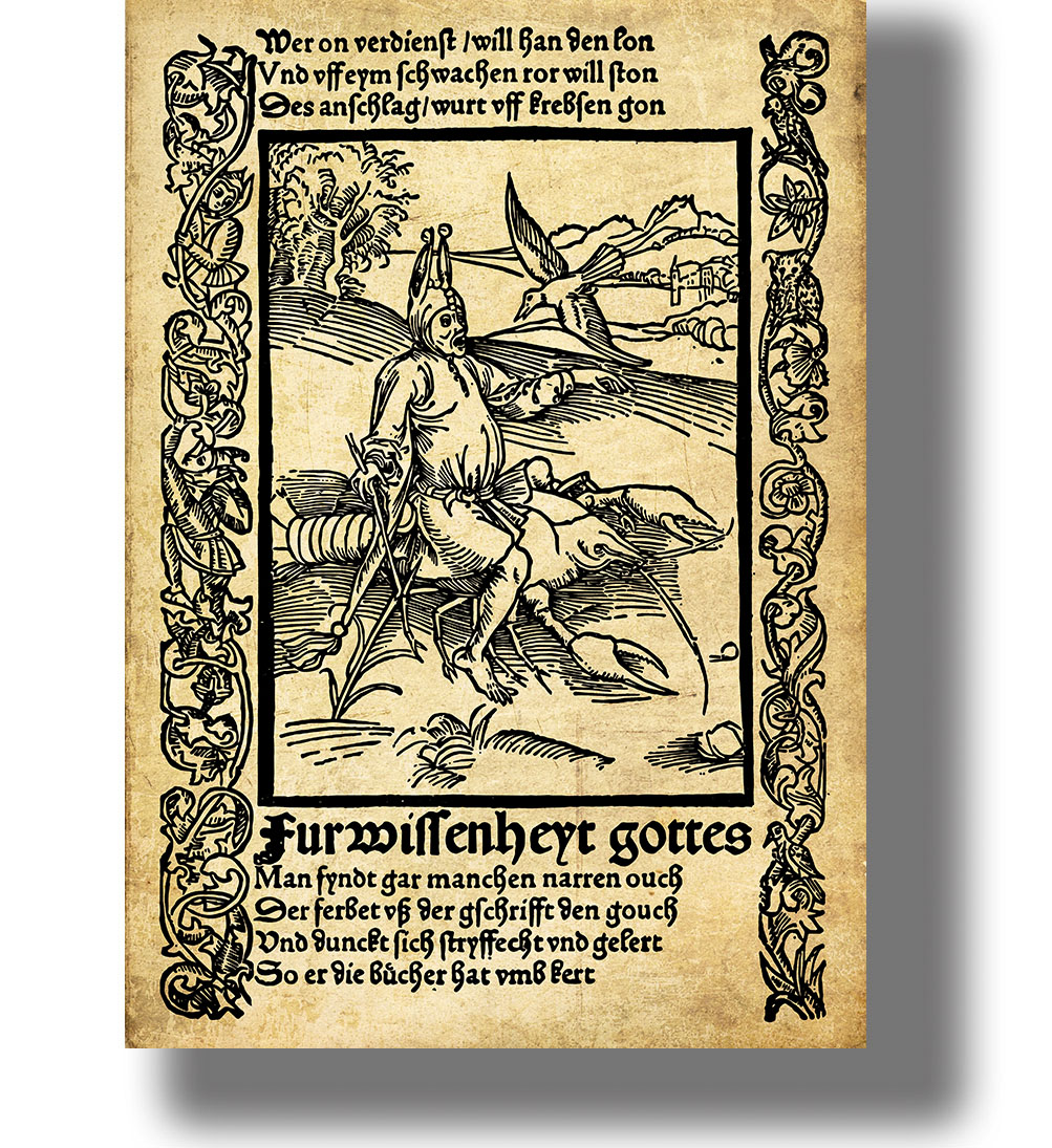 The Ship of Fools. A lost fool rides a ruck. Allegorical art | Inspire ...