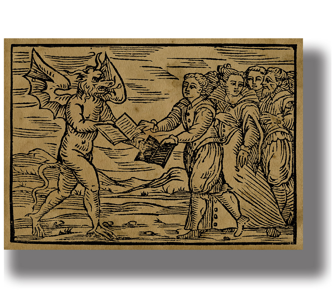 Devil gives the sorcerers a black book at the Sabbath. Demon | Inspire ...