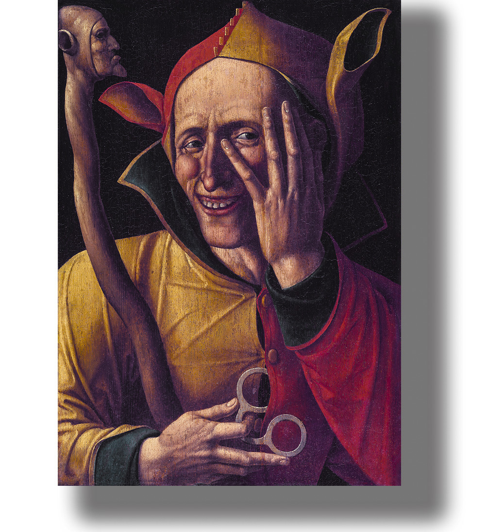 The laughing medieval Jester. An unusual print for home deco | Inspire ...