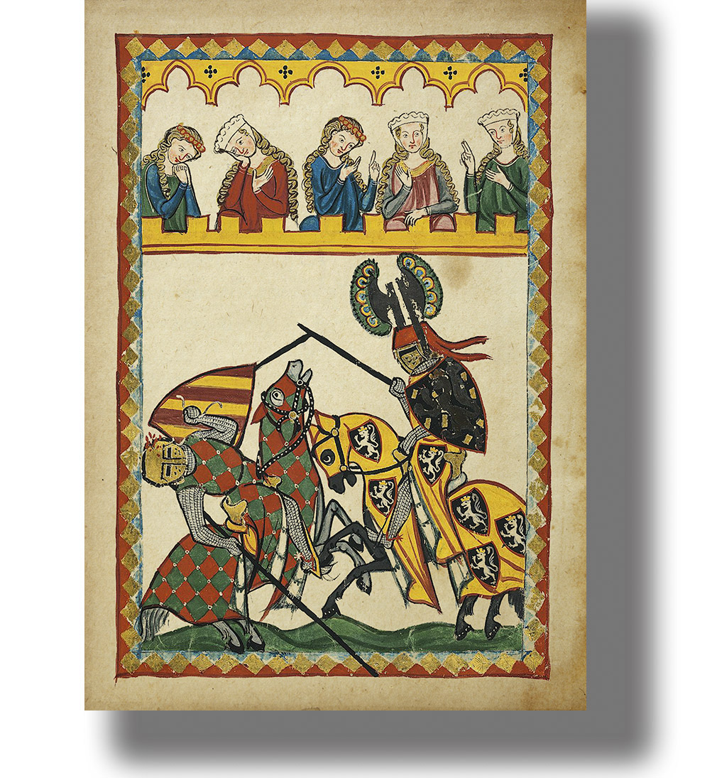 Codex Manesse. Medieval illustrated manuscript art poster. V | Inspire ...