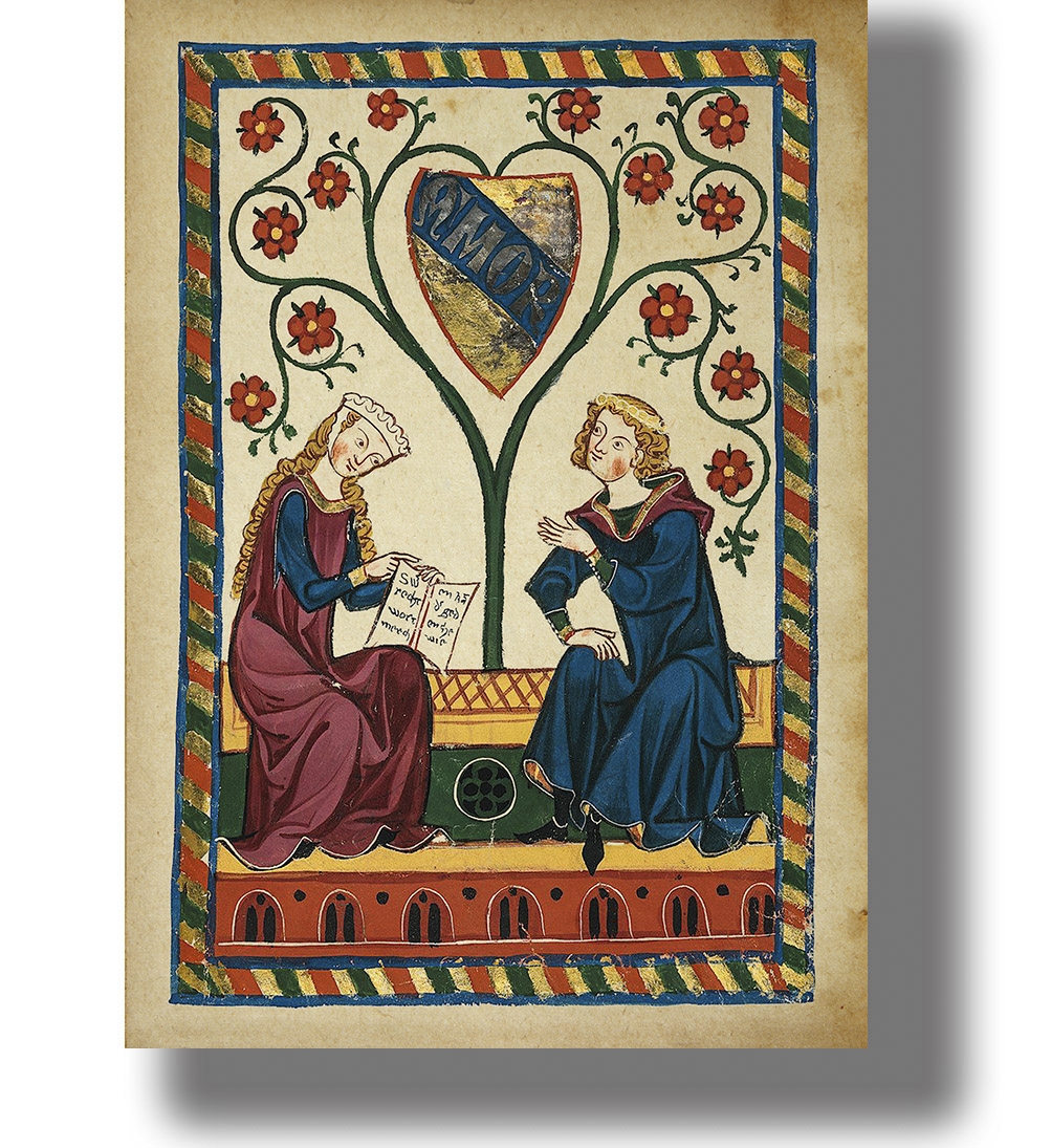 Medieval Lovers from Codex Manesse.694 - Inspire Uplift