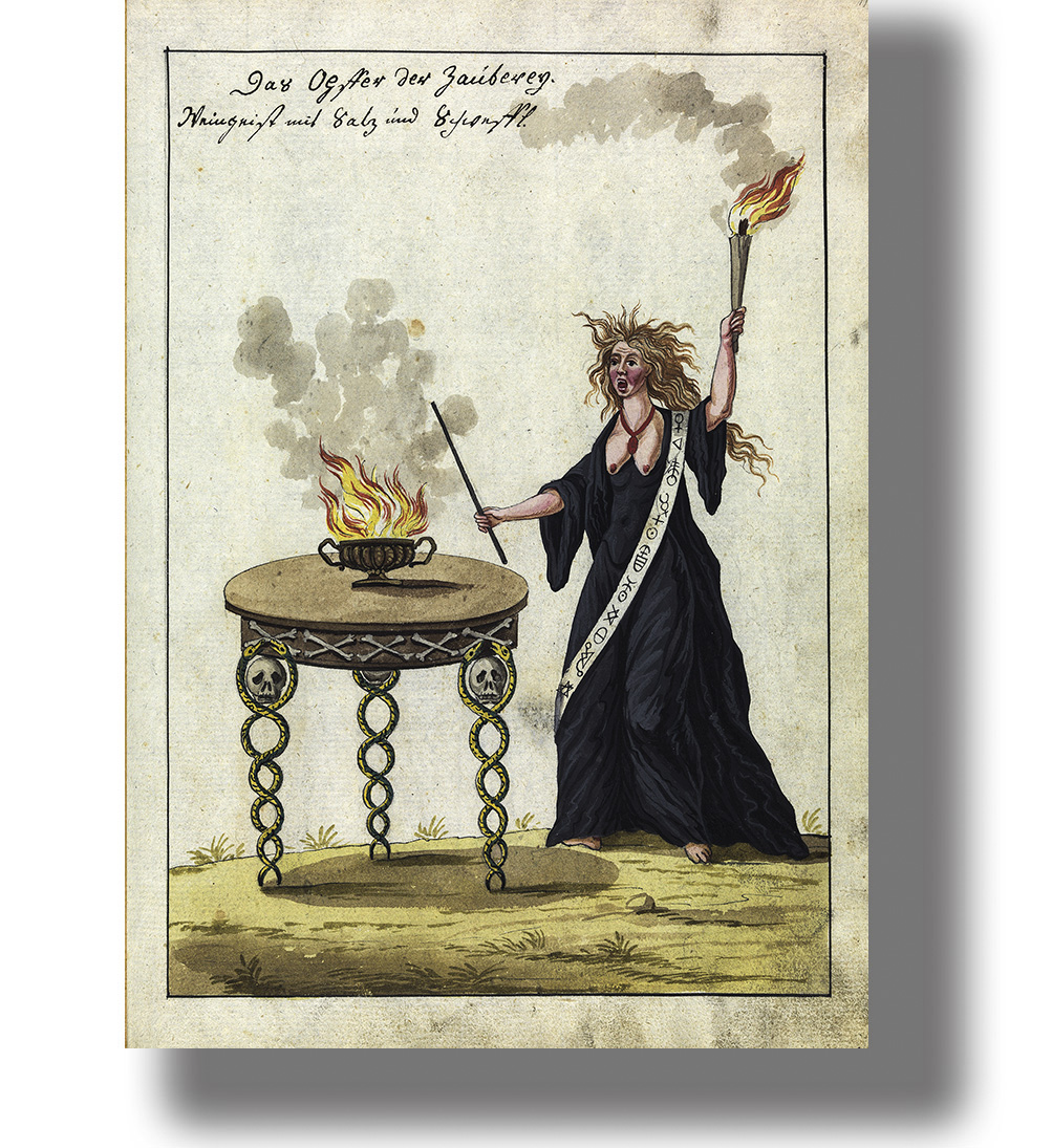 Witch is summoning a Demon. The magic ritual. | Inspire Uplift