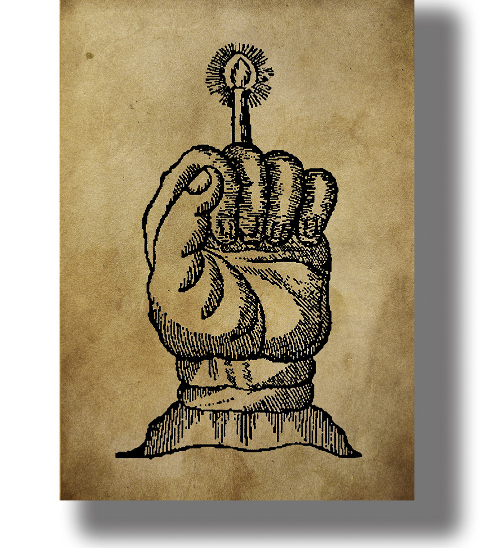 The glorious hand is a magical artifact. Magic art print. An | Inspire ...