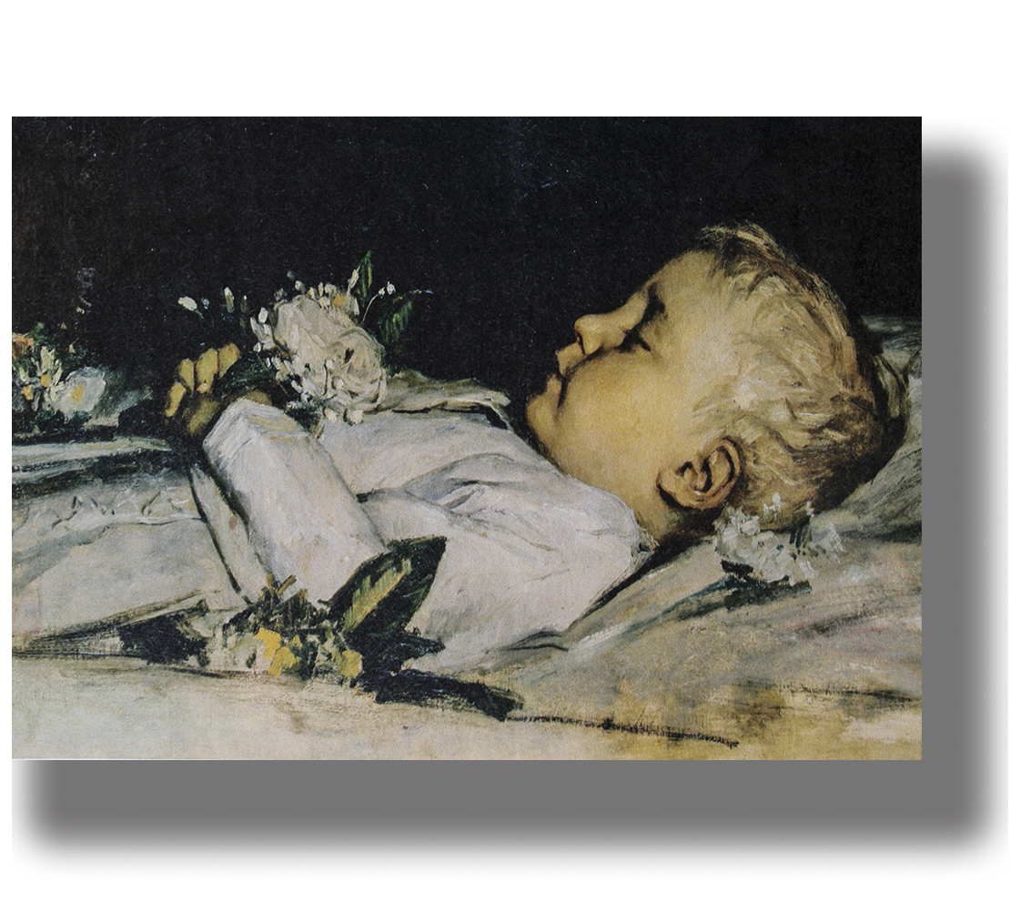 Child on deathbed. Creepy funeral painting. Death art print. - Inspire ...