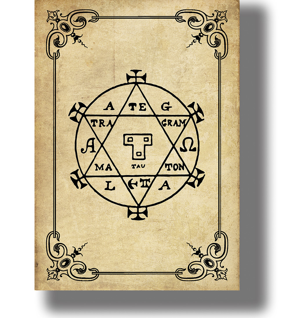 Hexagram of Solomon. Goetia illustration. Lesser key of Solo | Inspire ...