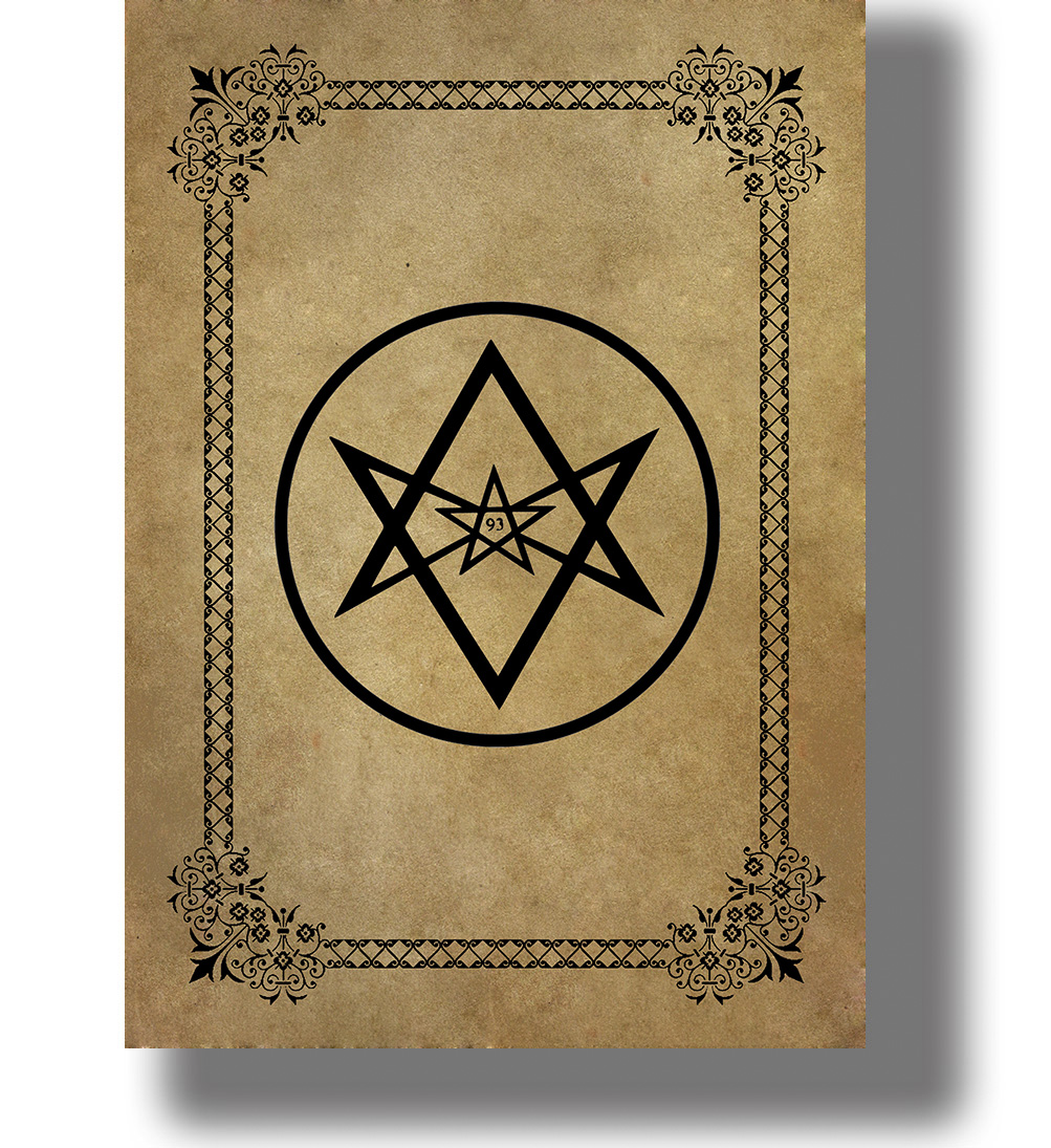 Unicursal Hexagram. Aleister Crowley Print. A ritual poster | Inspire ...
