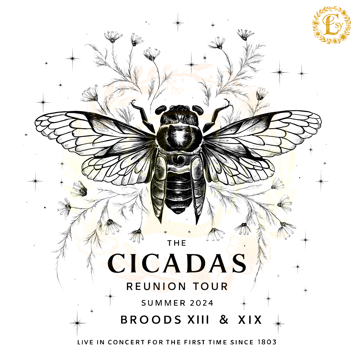 The Cicada Reunion Tour 2024 Bee Broods XIII And XIX PNG | Inspire Uplift