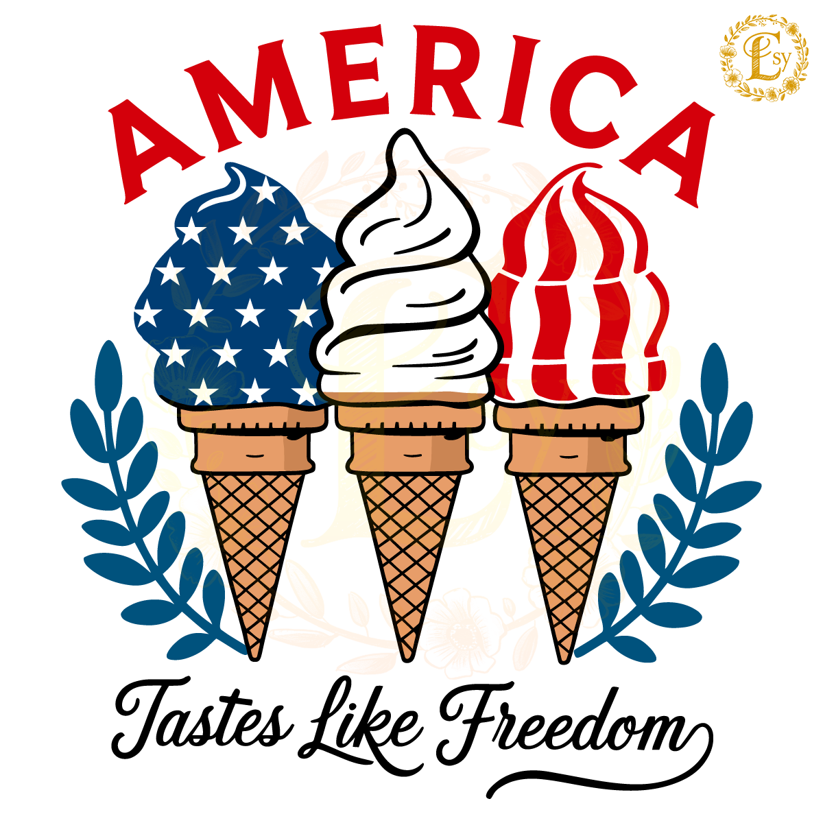 America Tastes Like Freedom 4th of July SVG Digital Download | Inspire ...