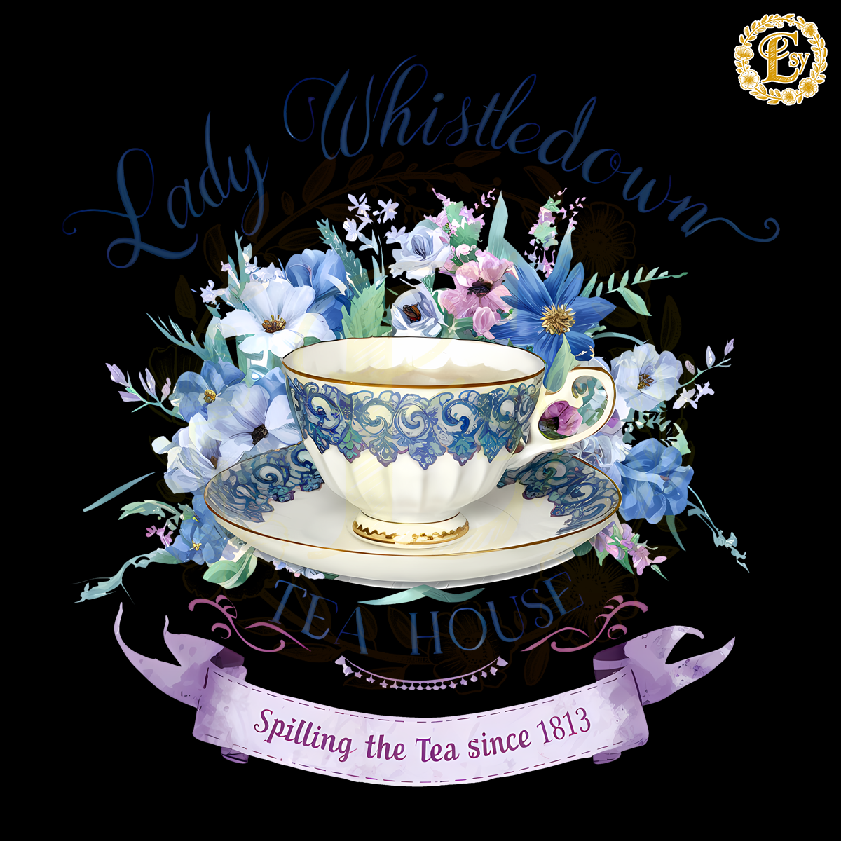 Spill The Tea Lady Whistledown Tea House PNG Digital Downloa | Inspire ...