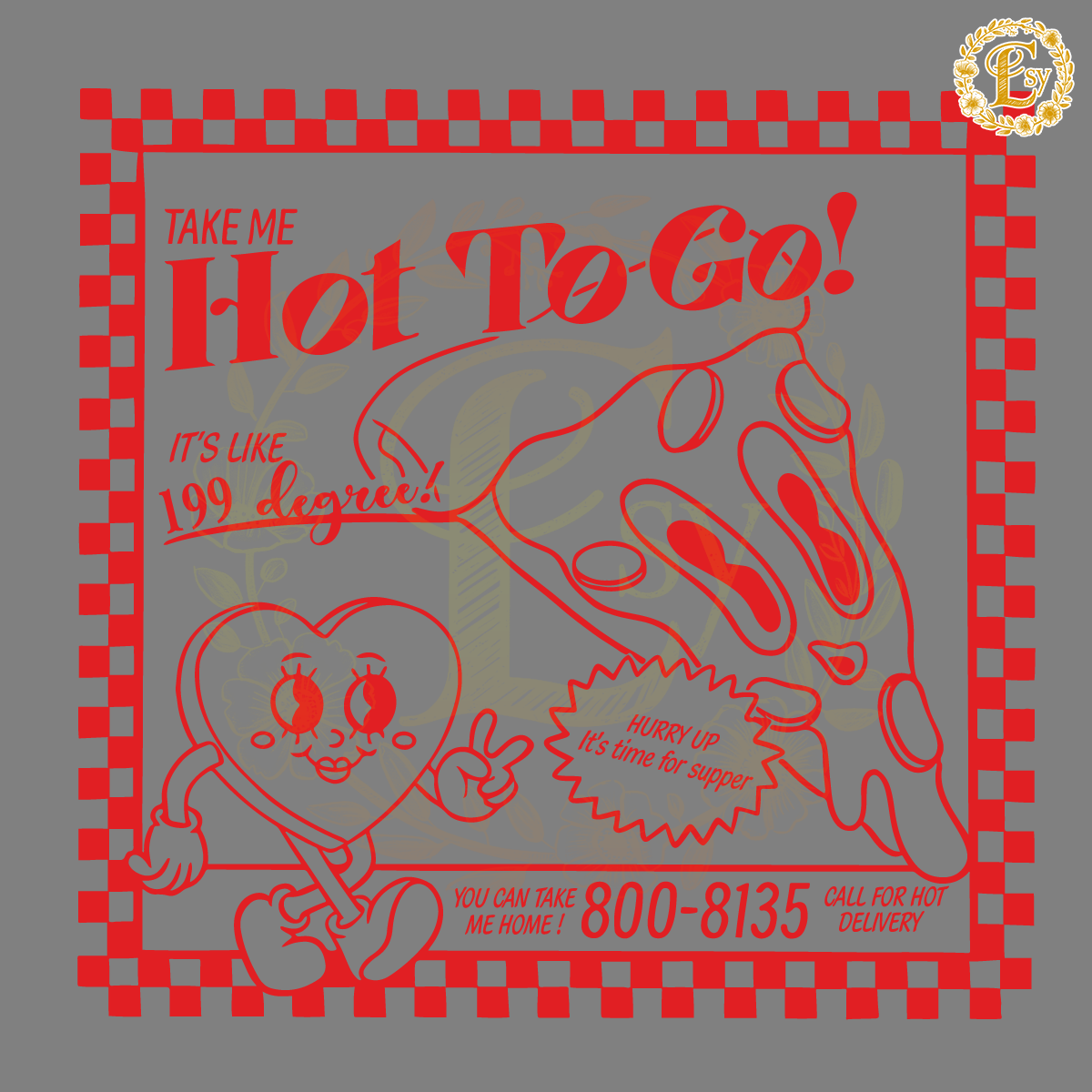 Hot To Go Funny Pizza Fast Food Meme SVG - Inspire Uplift