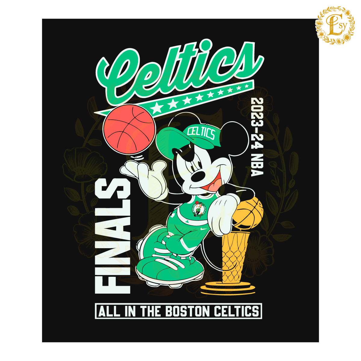 Mickey 2024 NBA Finals All In The Boston Celtics SVG - Inspire Uplift