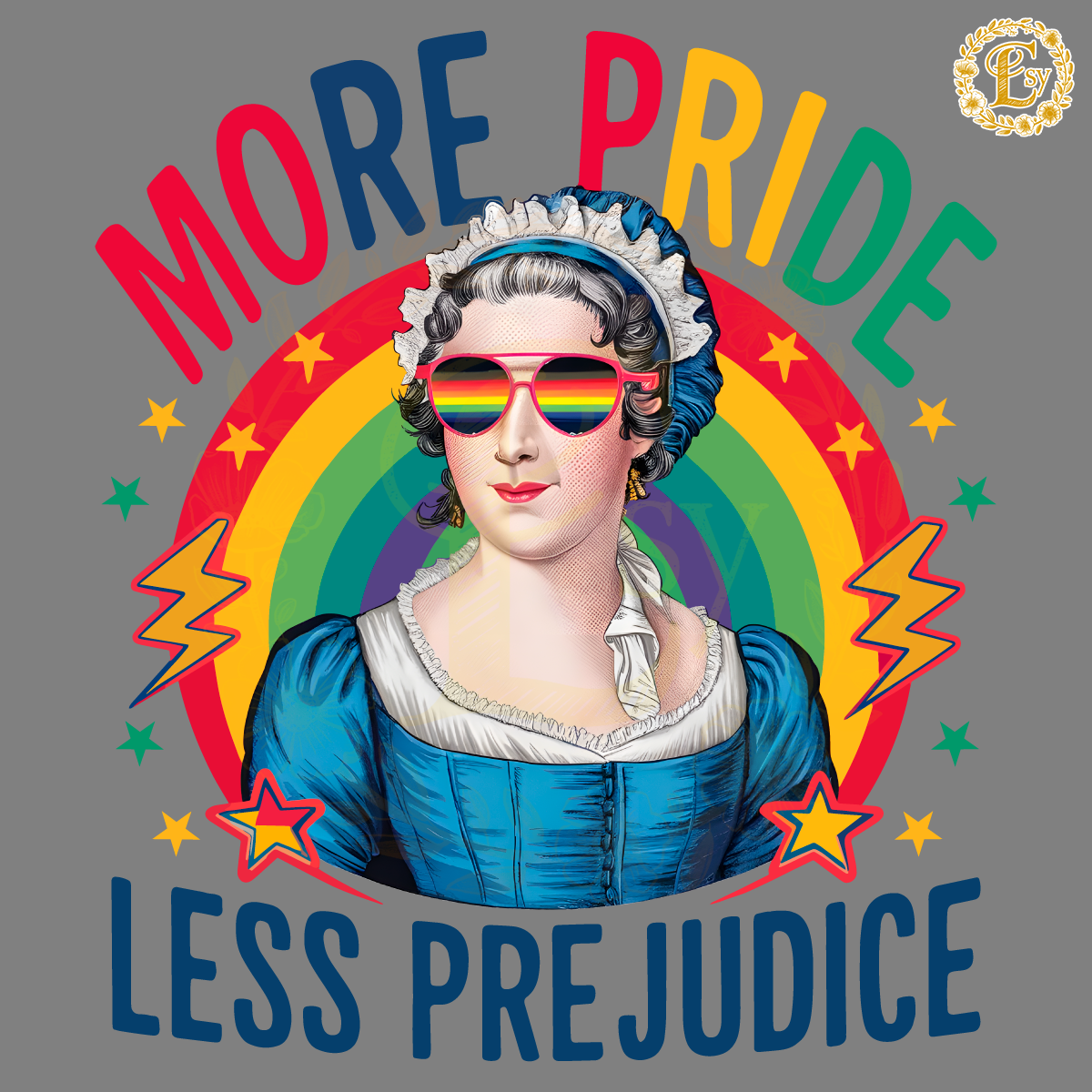 More Pride Less Prejudice Rainbow PNG Digital Download Files | Inspire ...