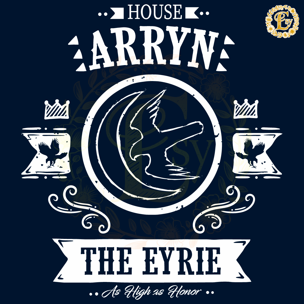 House Arryn The White Falcon SVG Digital Download Files - Inspire Uplift