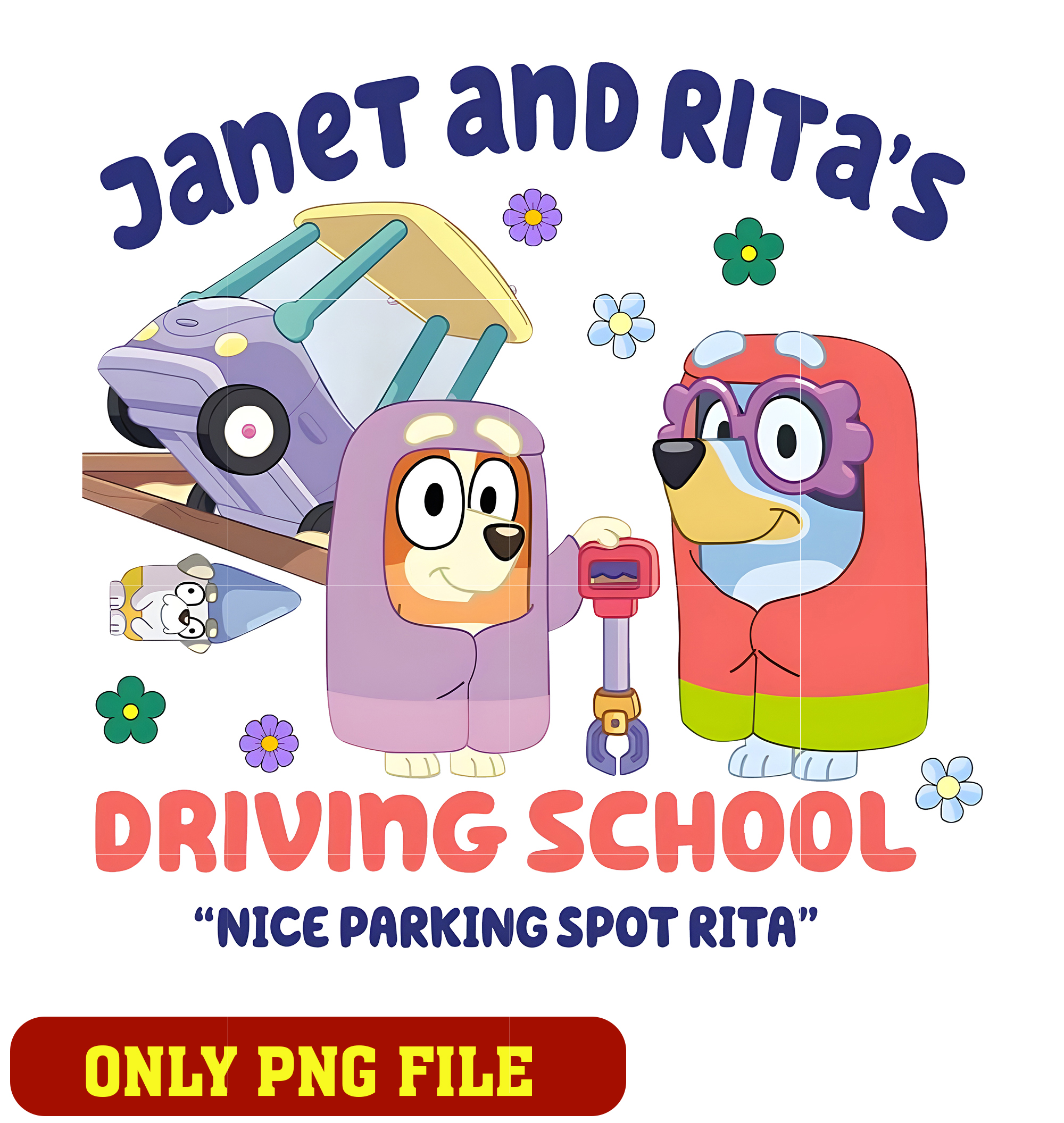 Bluey janet and rita cartoon png, cartoon png | Inspire Uplift