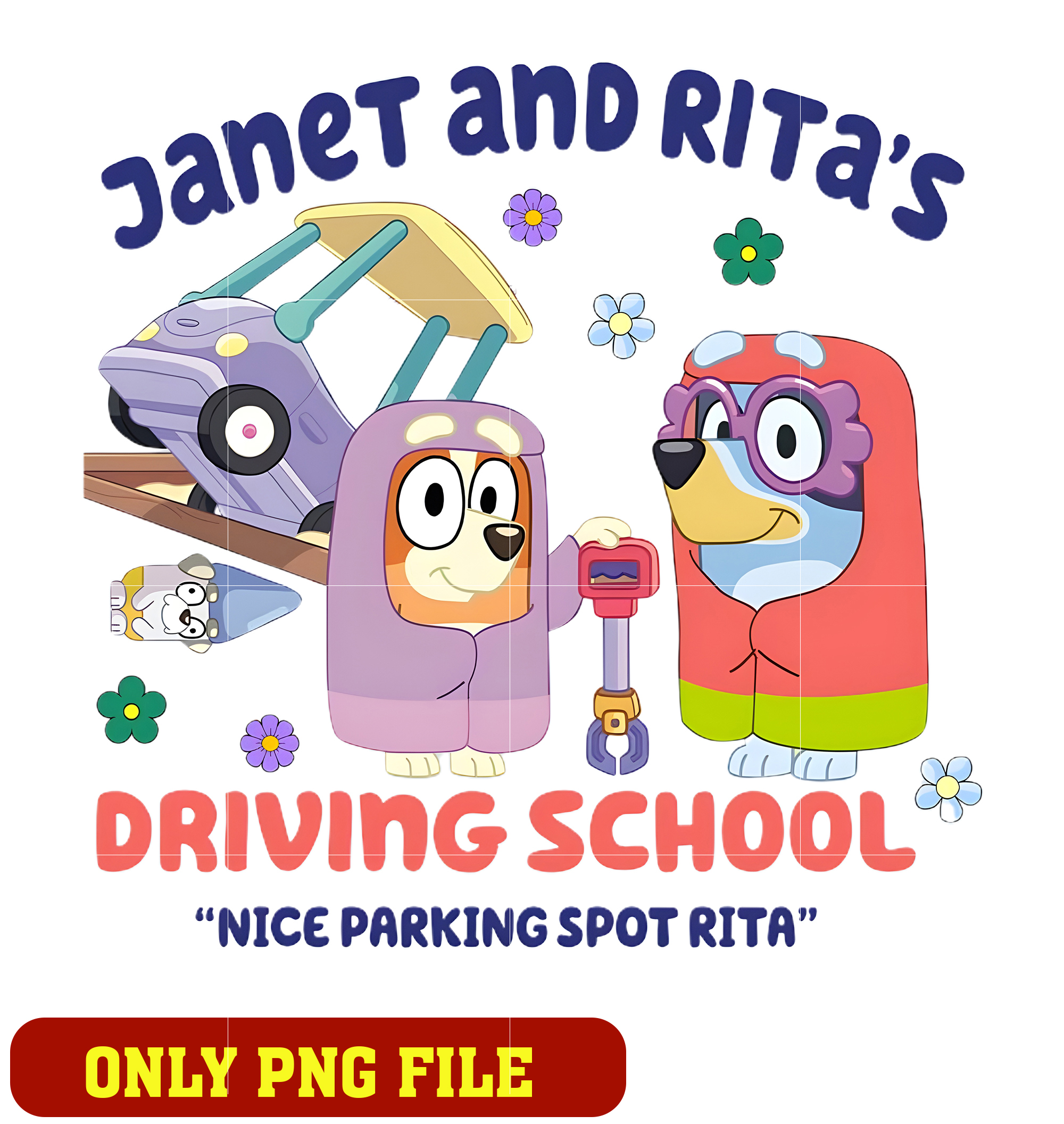 Bluey janet and rita cartoon png - Inspire Uplift