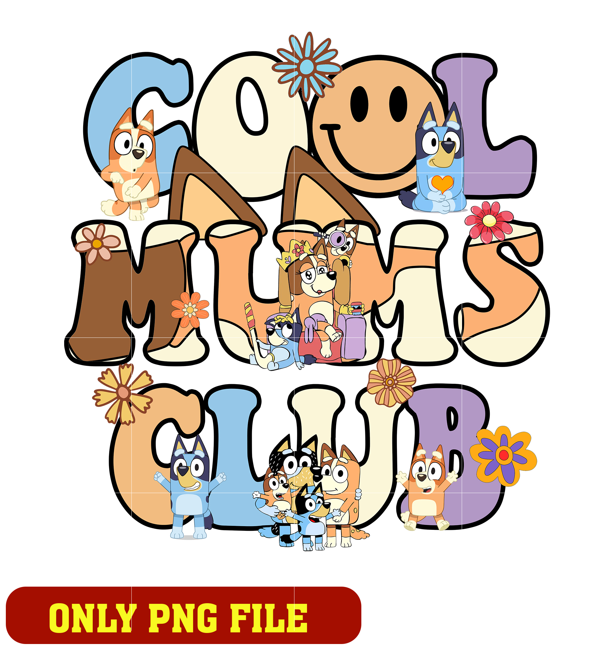 Cool Mum Club png, Bluey Mum png | Inspire Uplift