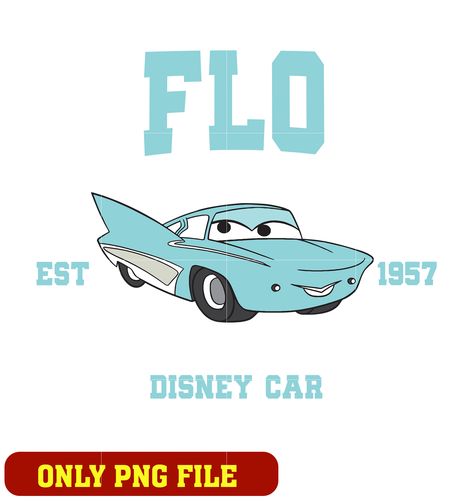 Disney car flo est 1957 png | Inspire Uplift